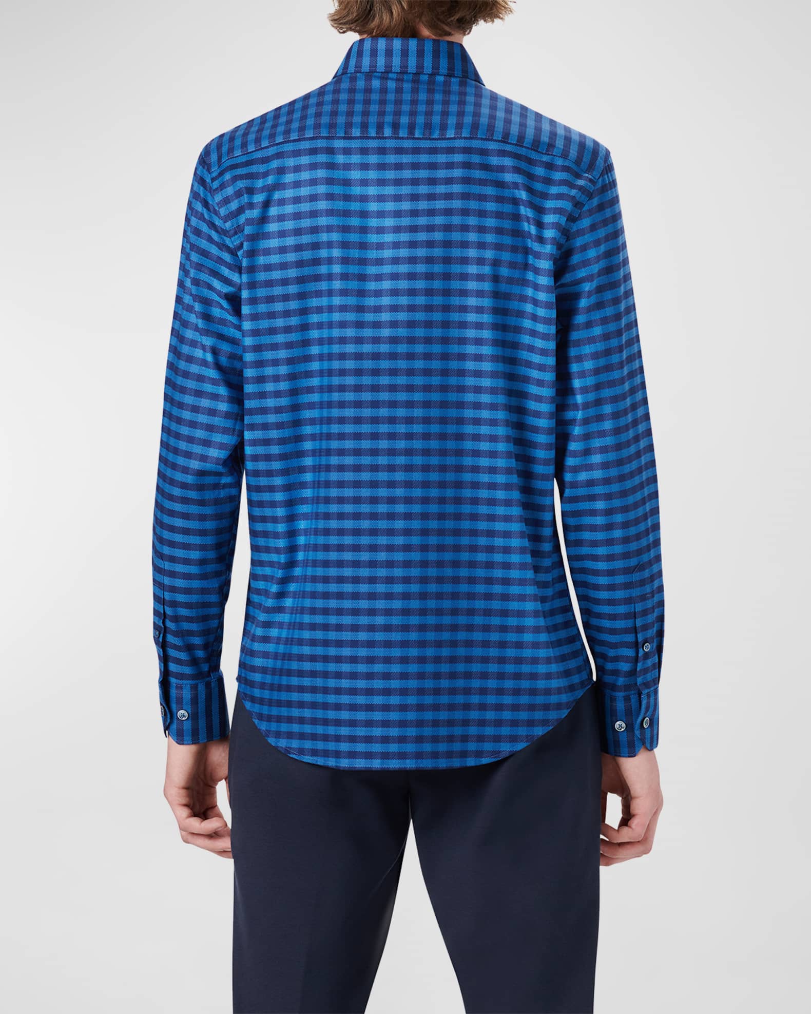 Bugatchi Men's Cotton-Stretch Sport Shirt | Neiman Marcus