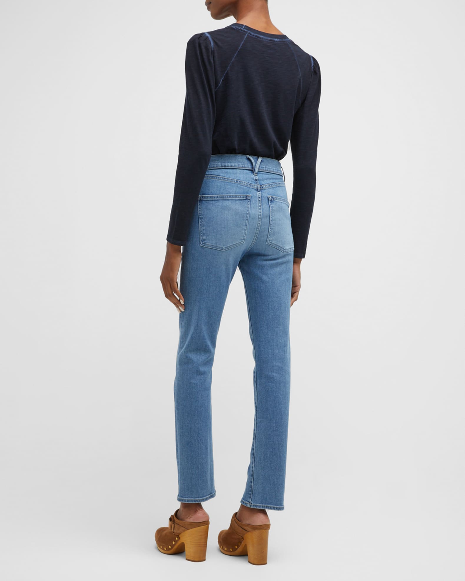 Veronica Beard Mason Long Sleeve Baseball Tee | Neiman Marcus