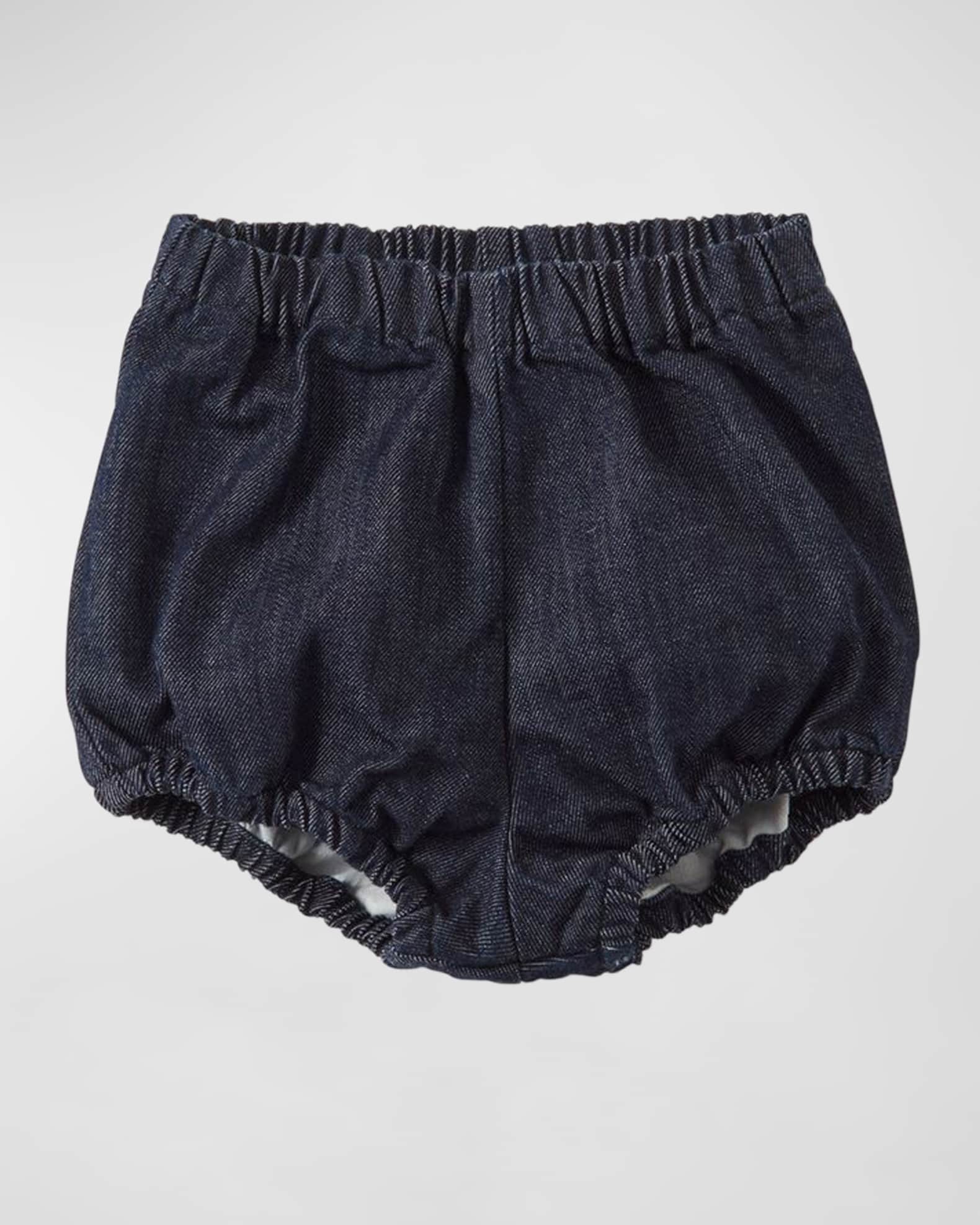 Vild - House of Little Kid's Organic Cotton Denim Bloomers, Size Newborn-3 | Neiman Marcus