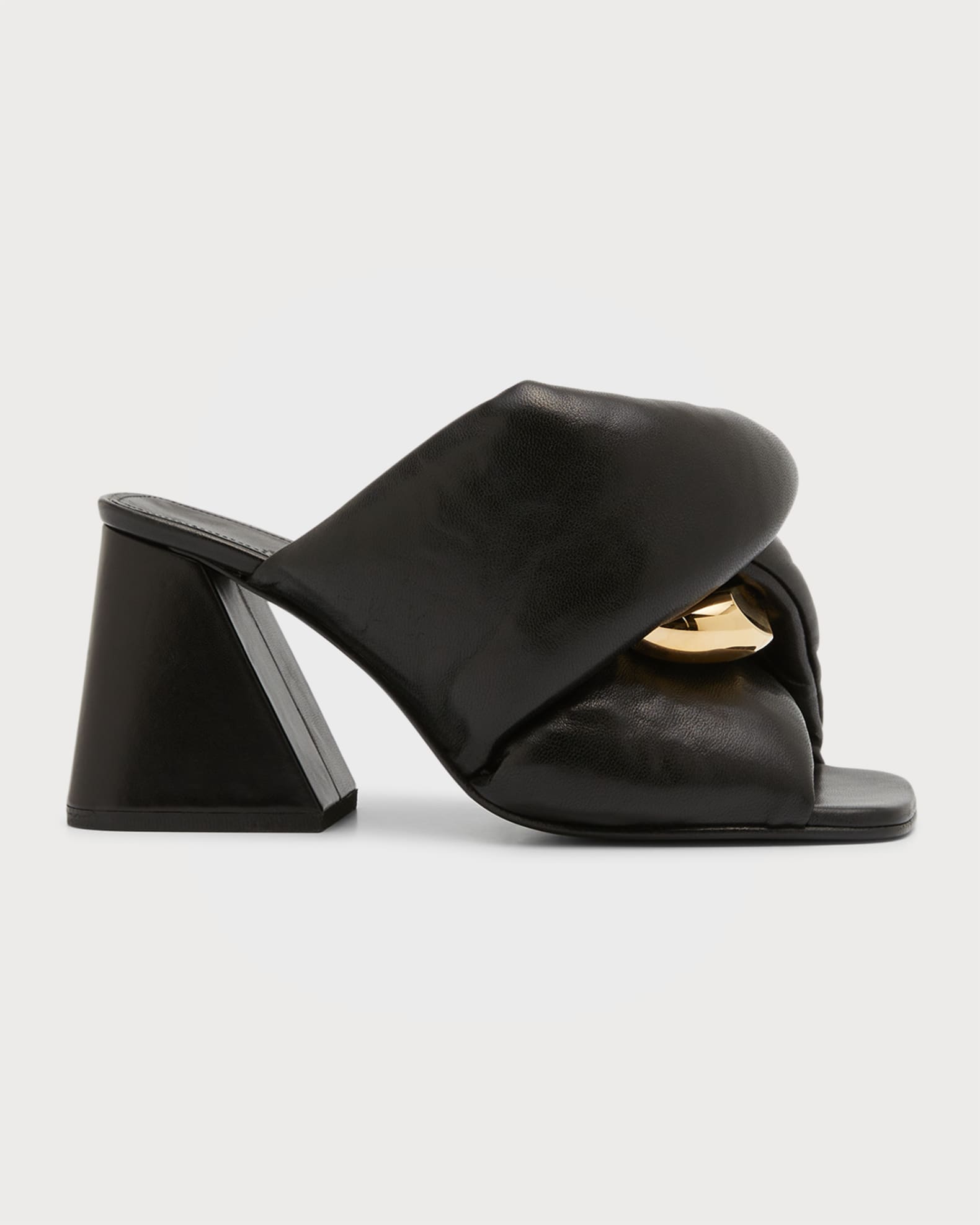 JW Anderson Twisted Heeled Slide Sandals | Neiman Marcus