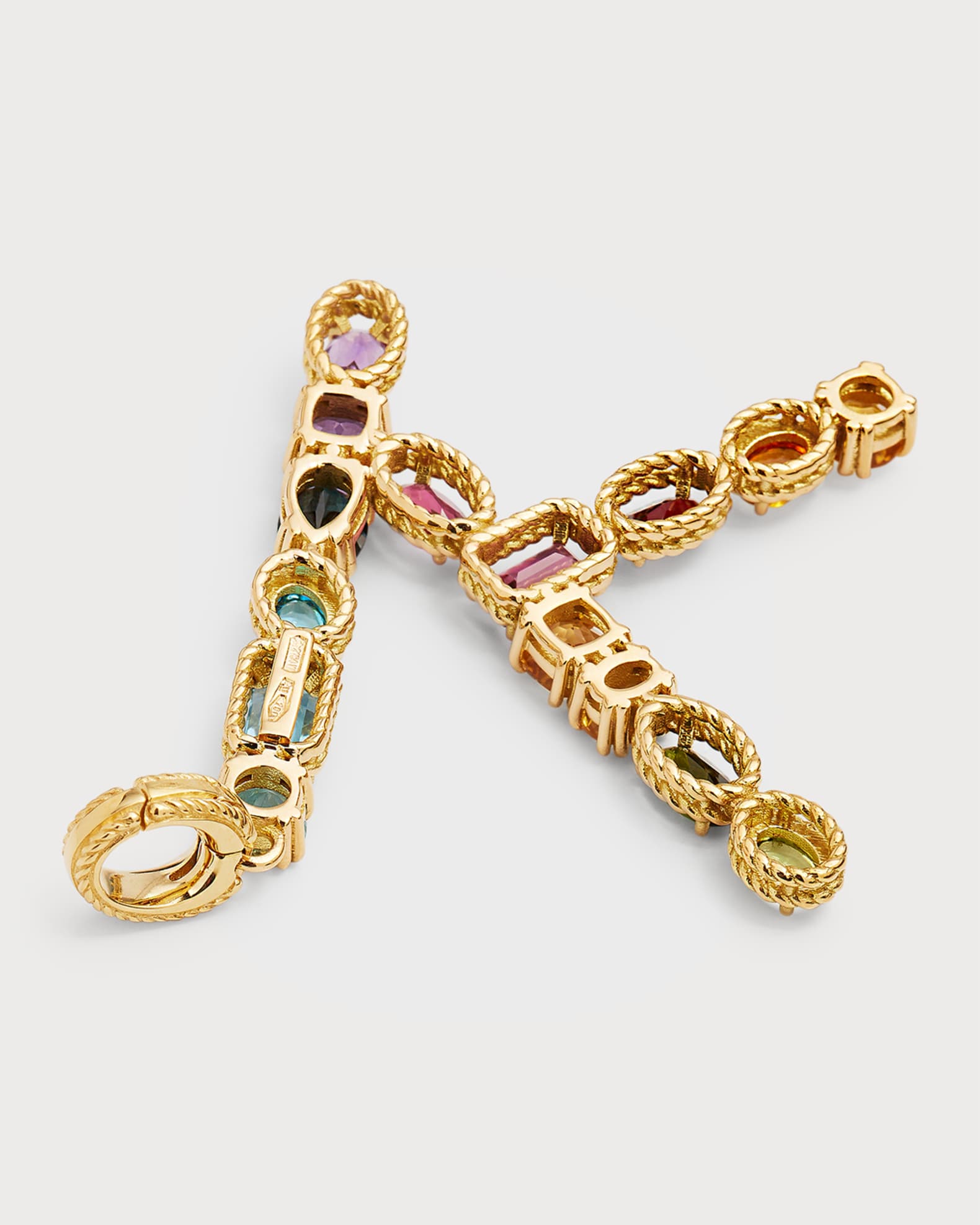 Dolce&Gabbana Yellow Gold Multi Fine Gem Charm, Letter K | Neiman Marcus