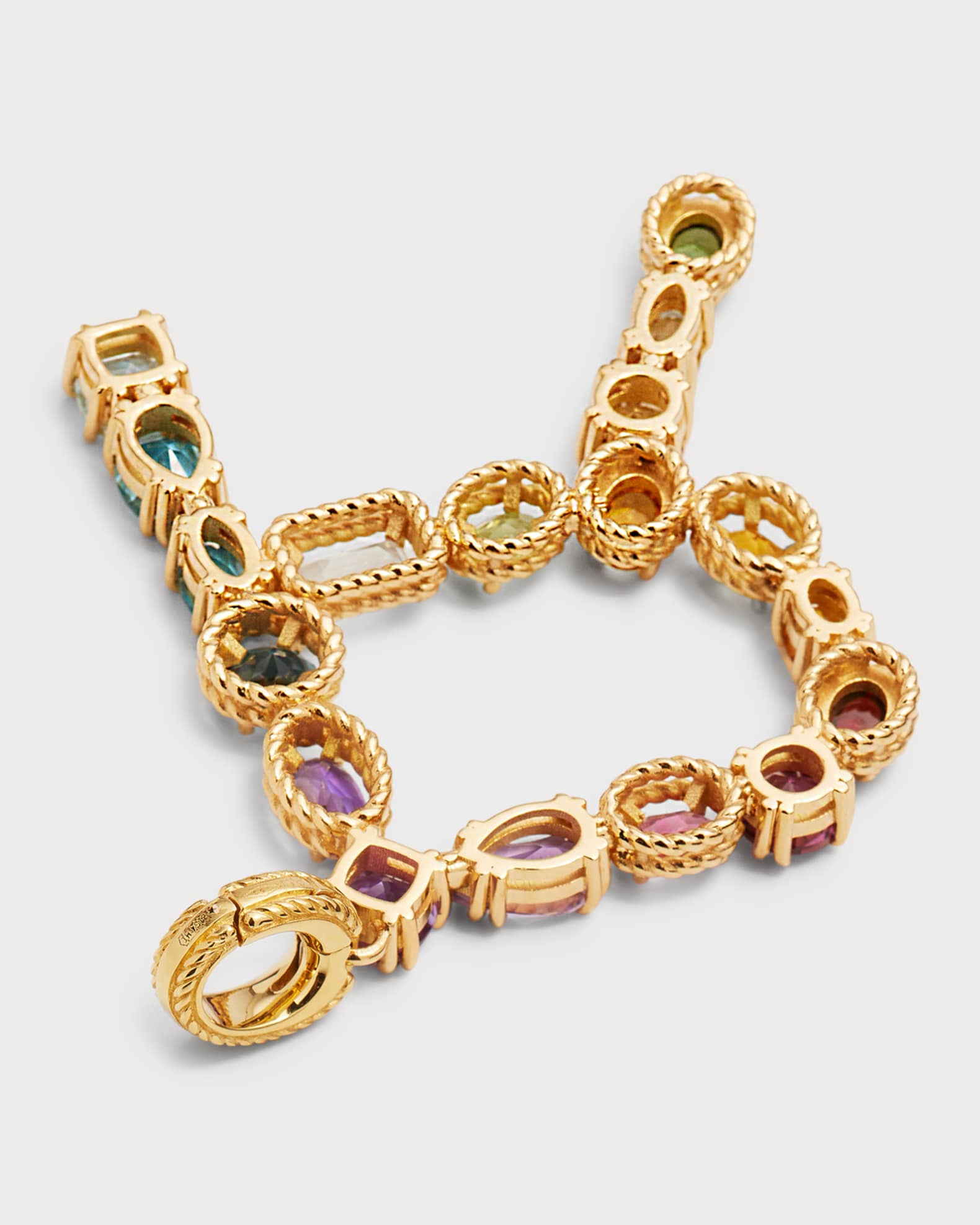 Dolce&Gabbana Yellow Gold Multi Fine Gem Charm, Letter R | Neiman Marcus