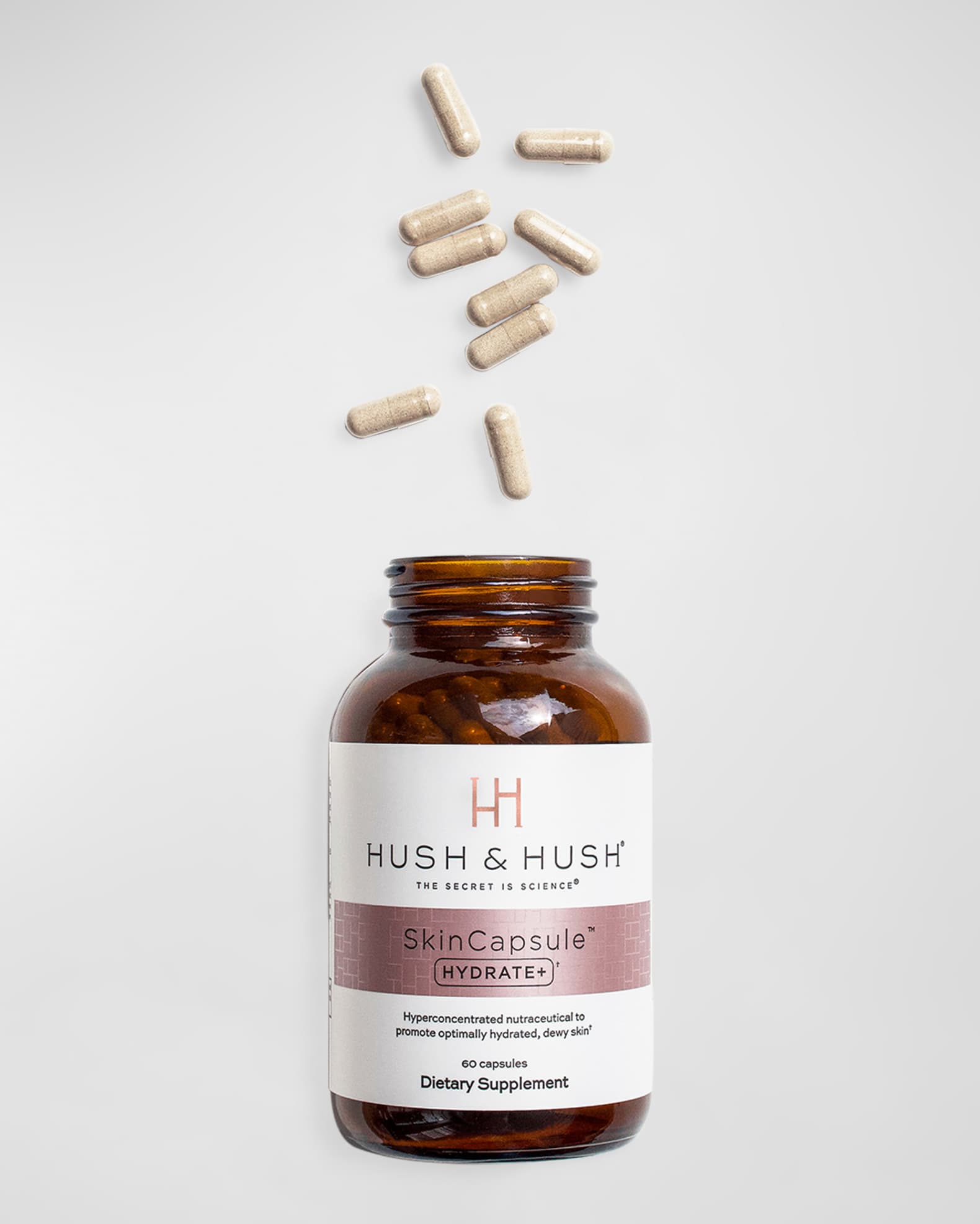 Hush & Hush SkinCapsule HYDRATE+ Supplement - 60 Capsules | Neiman Marcus