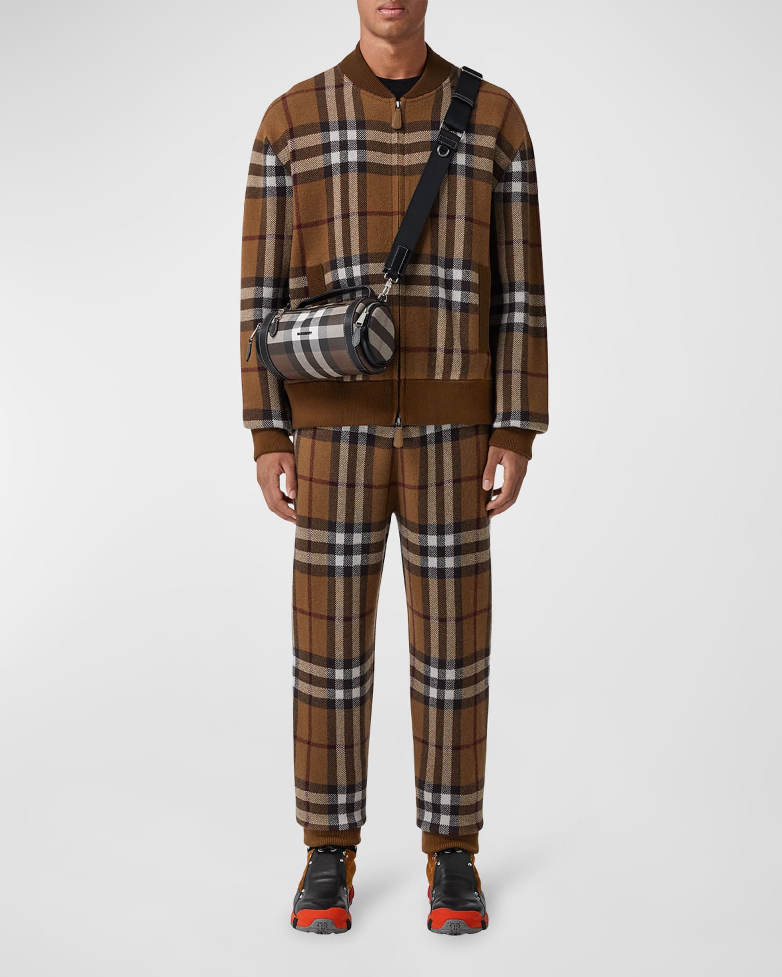 Burberry Men's Marley Check Jogger Pants | Neiman Marcus