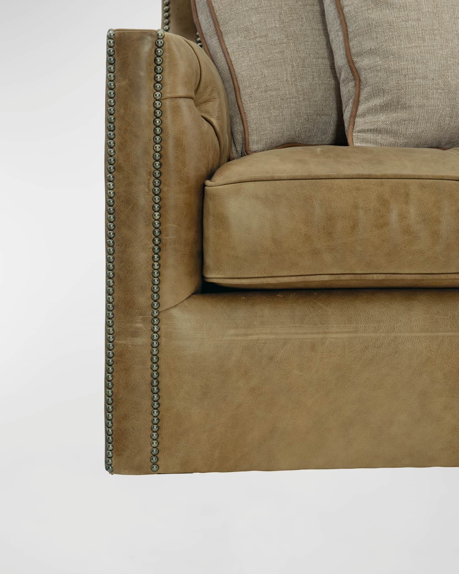 Bernhardt Candace Leather Sofa, 96" | Neiman Marcus