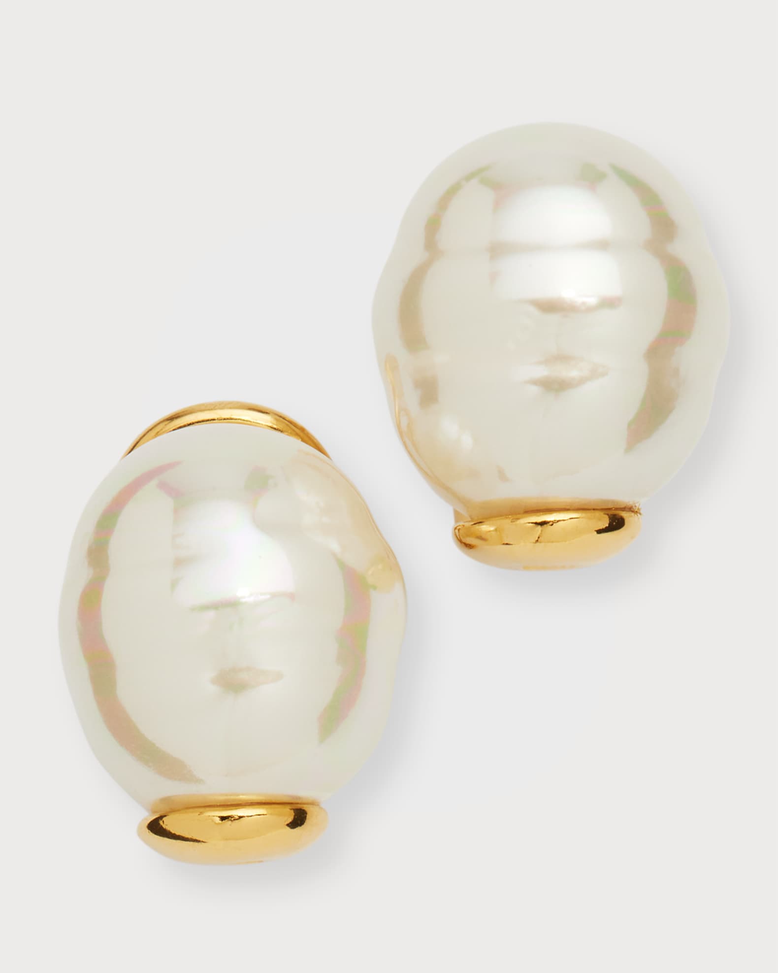 Majorica Agora Pearl Omega Earrings | Neiman Marcus