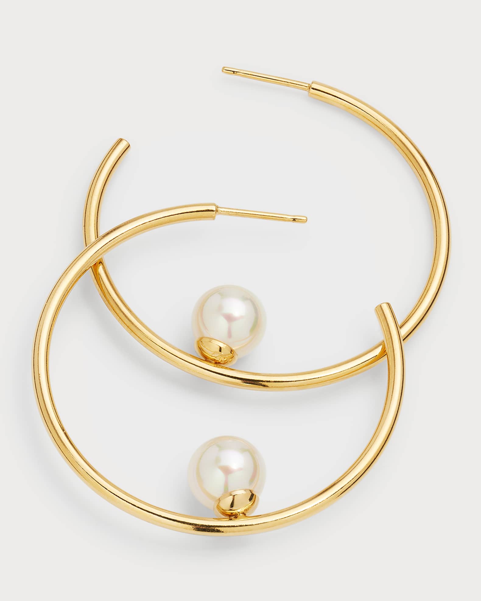 Majorica Alba Pearl Hoop Earrings | Neiman Marcus