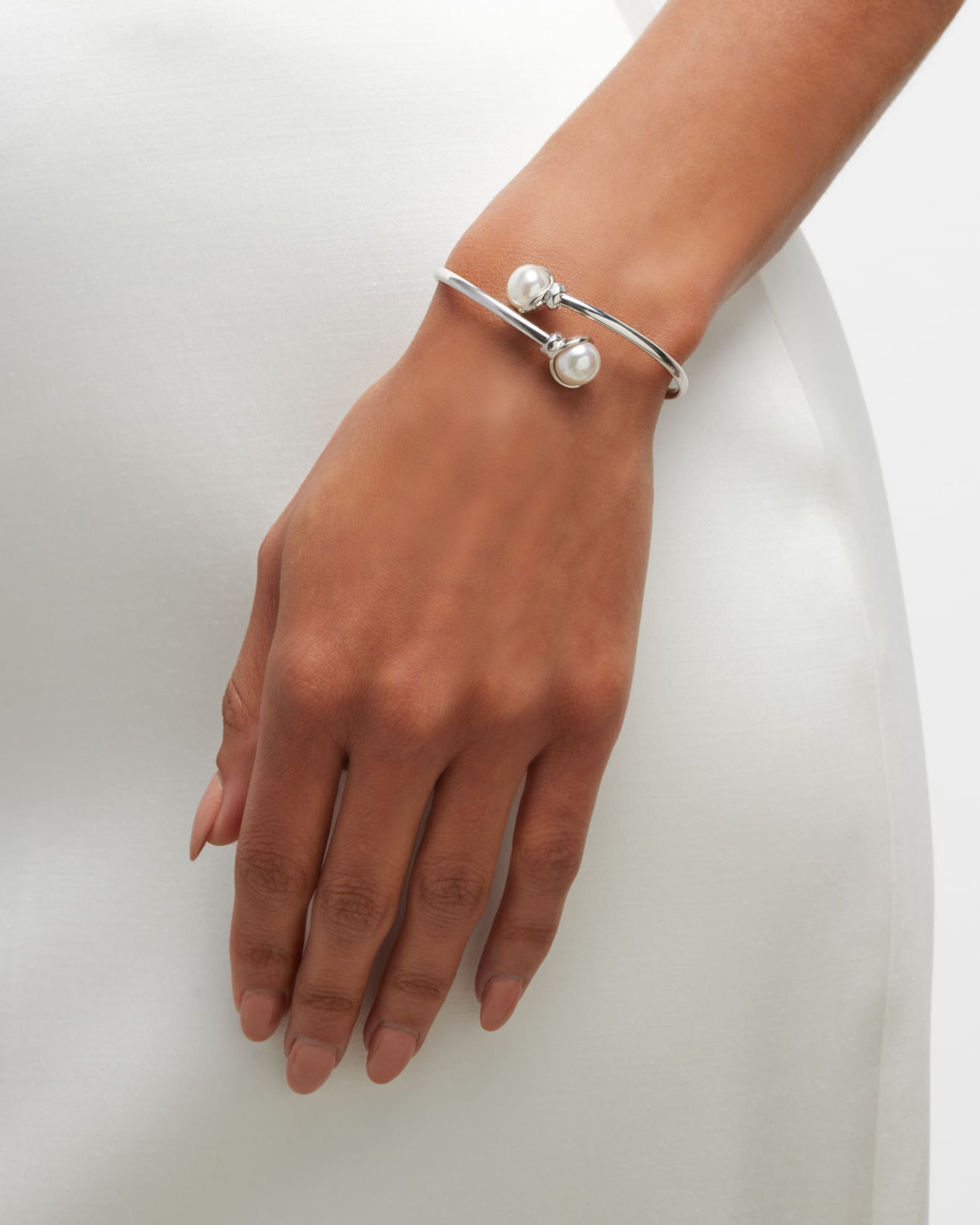 Majorica Alina Pearl Bypass Bracelet | Neiman Marcus