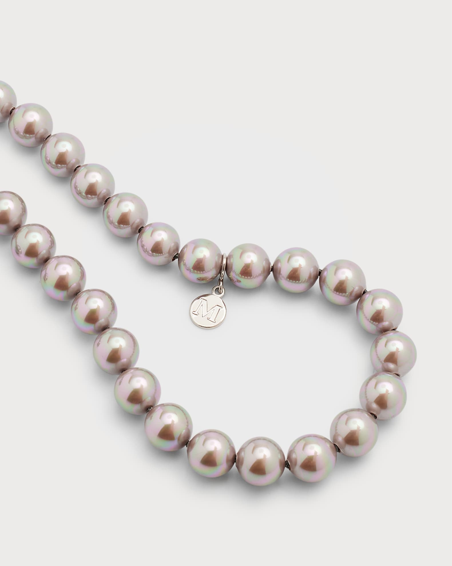 Majorica Diana Two-Tone Pearl Y-Necklace with Cubic Zirconia Clasp ...