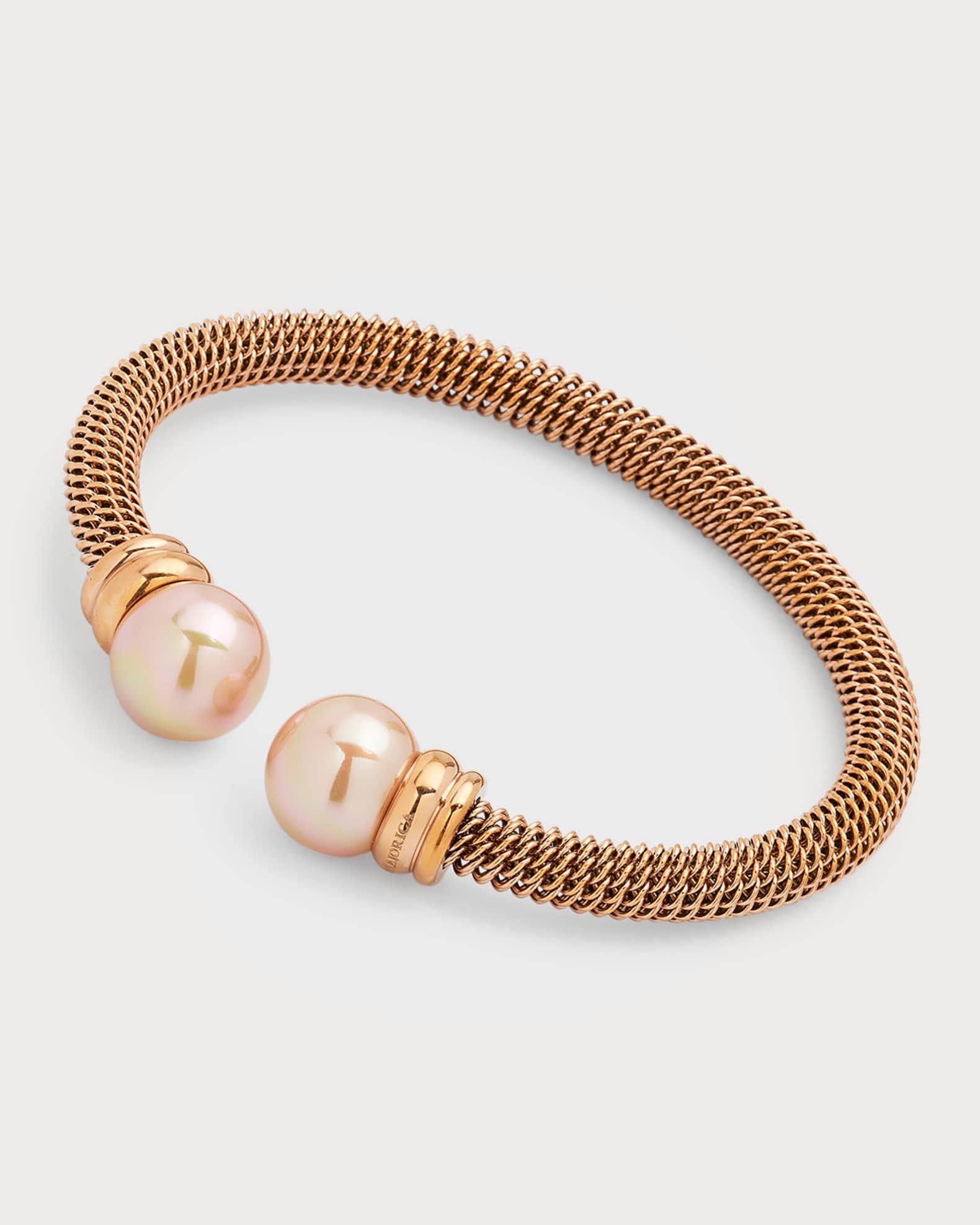 Majorica Tender Kissing Pearl Bracelet, Light Pink | Neiman Marcus