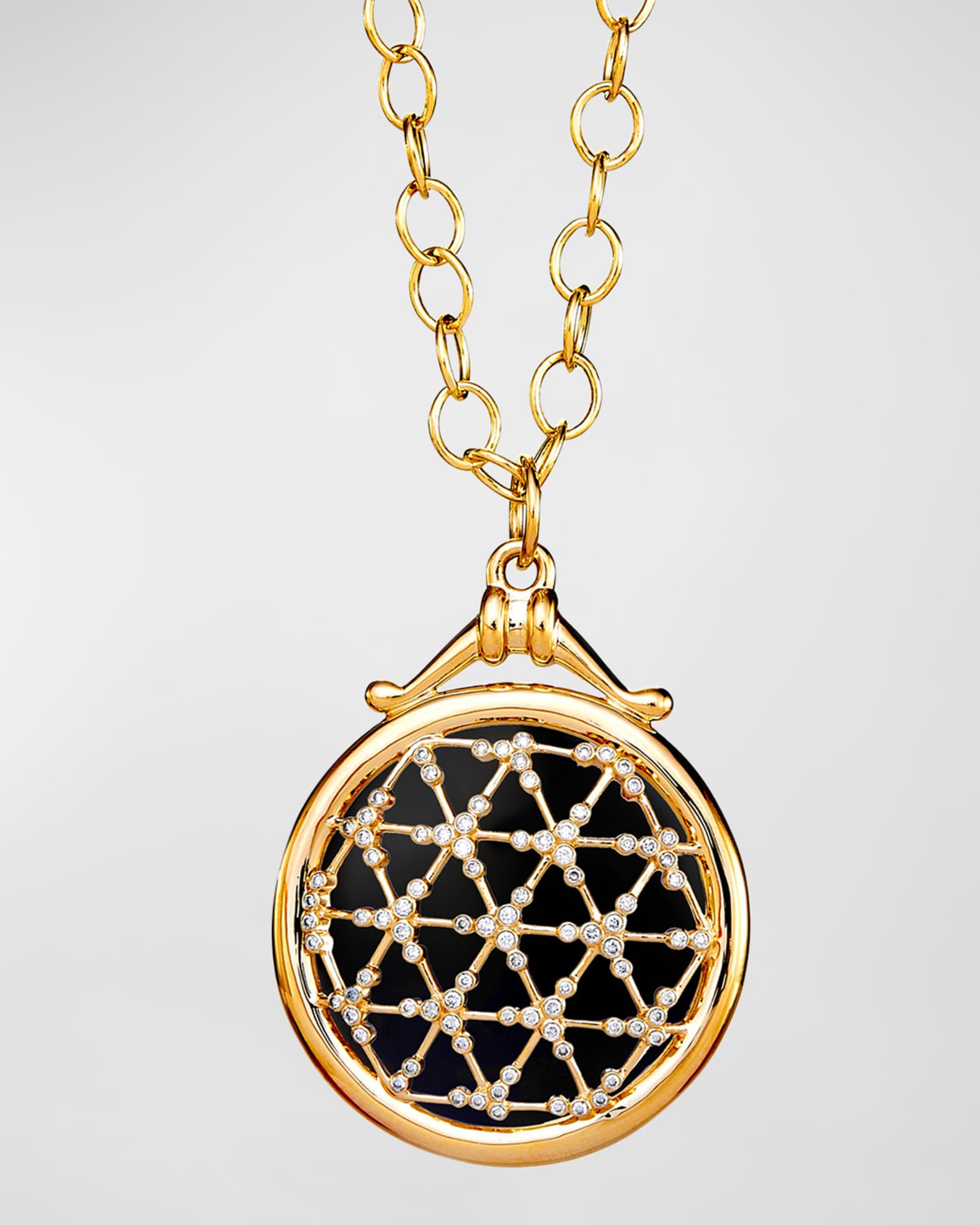 Syna Cosmic Illusion Black Onyx Pendant | Neiman Marcus