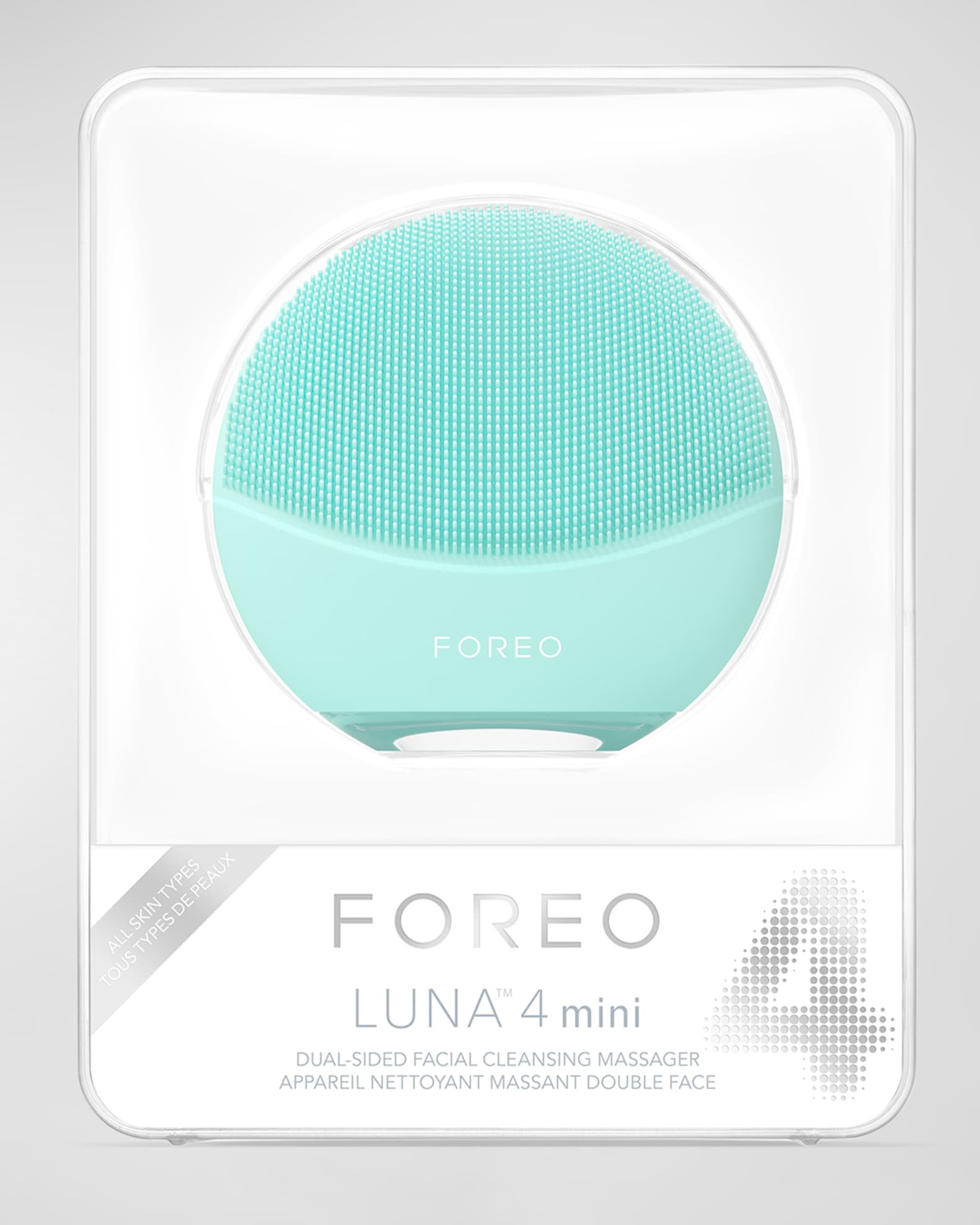 Foreo Luna 4 Mini Deep Cleansing Dual-Sided Facial Cleansing Massager ...