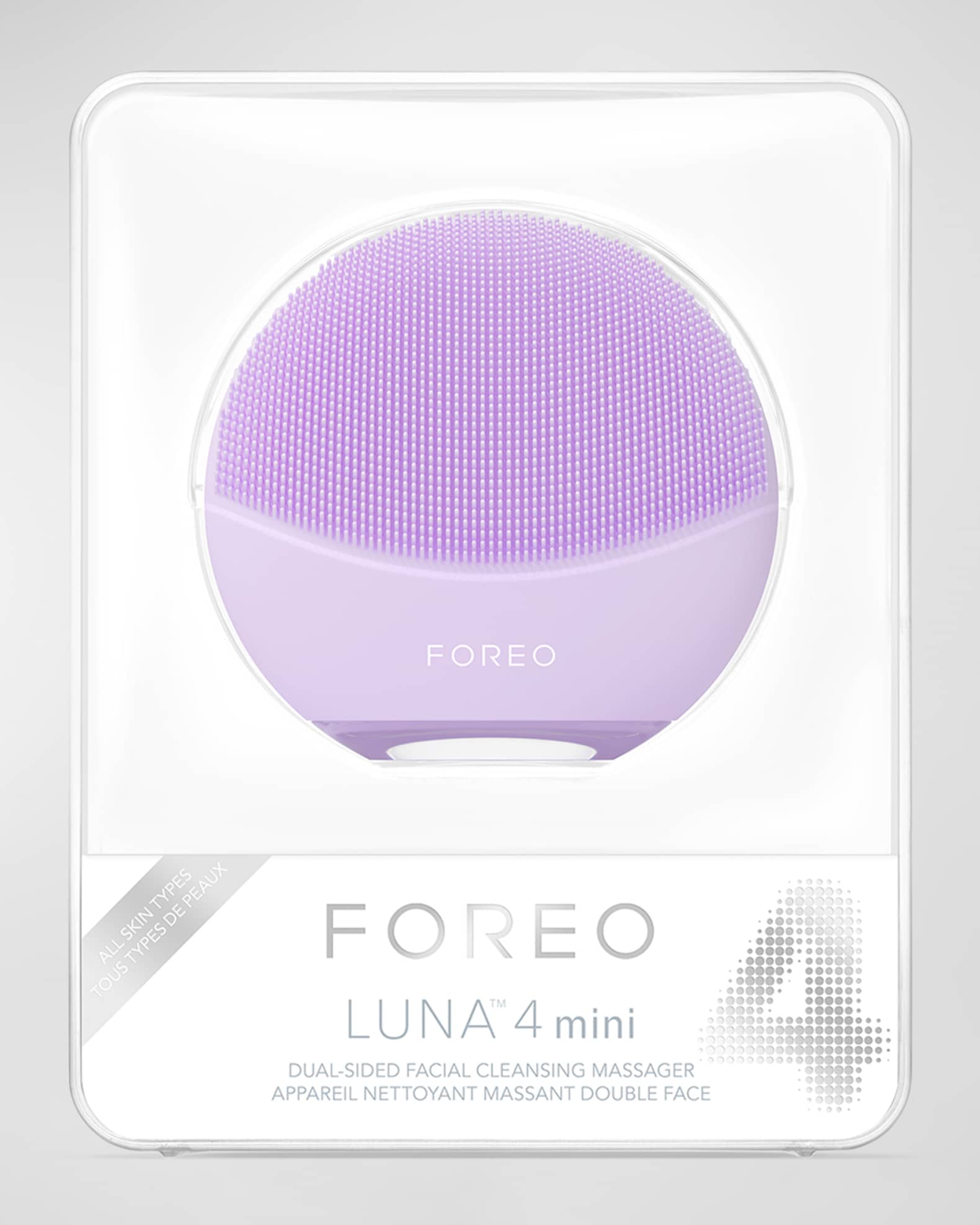 Foreo Luna 4 Mini Deep Cleansing Dual-Sided Facial Cleansing Massager ...