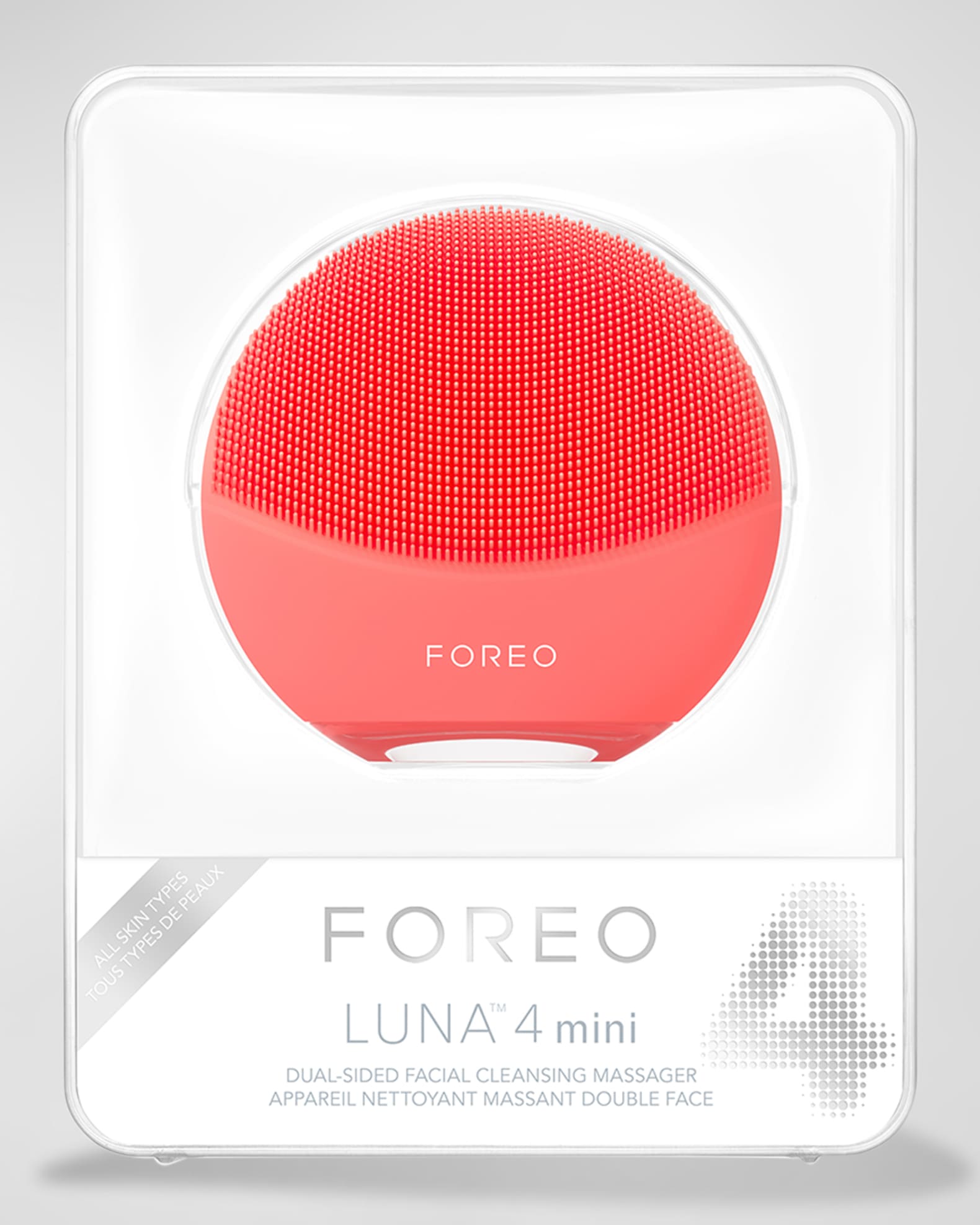 Foreo Luna 4 Mini Deep Cleansing Dual-Sided Facial Cleansing Massager ...