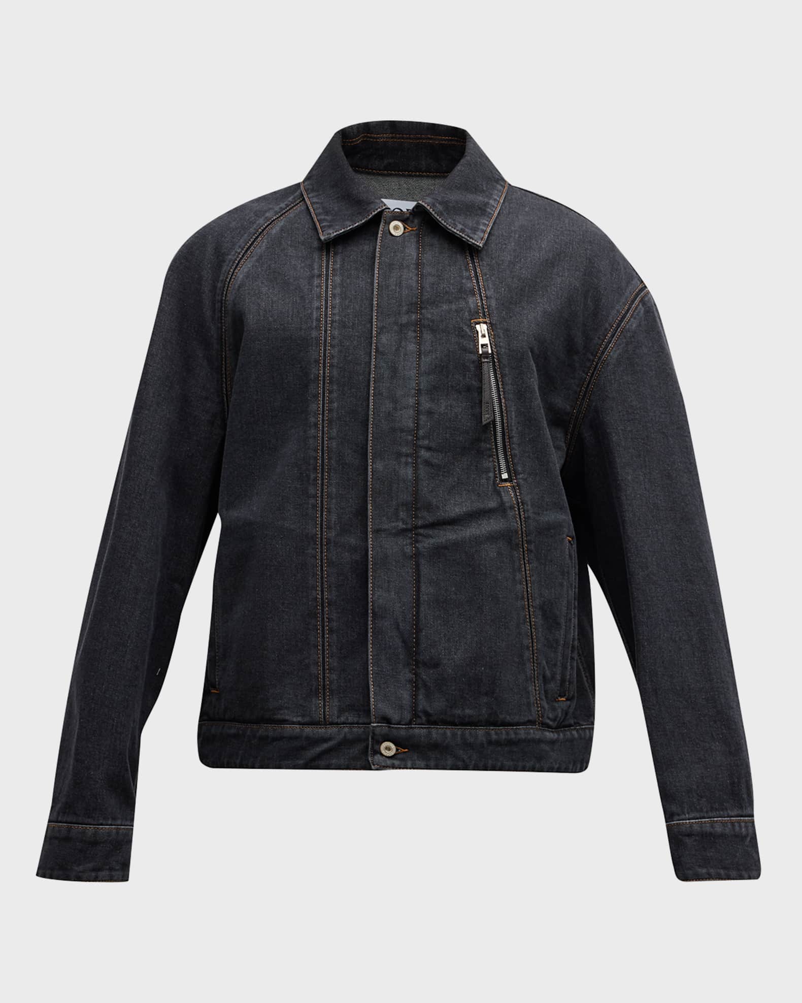 Loewe Men's Puzzle Denim Jacket | Neiman Marcus