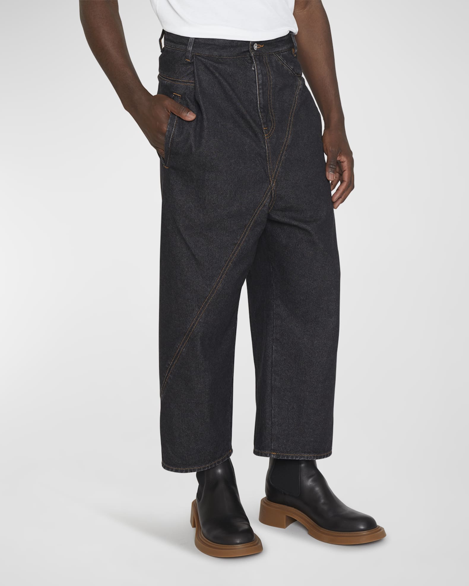Loewe Men's Puzzle Straight-Leg Jeans | Neiman Marcus