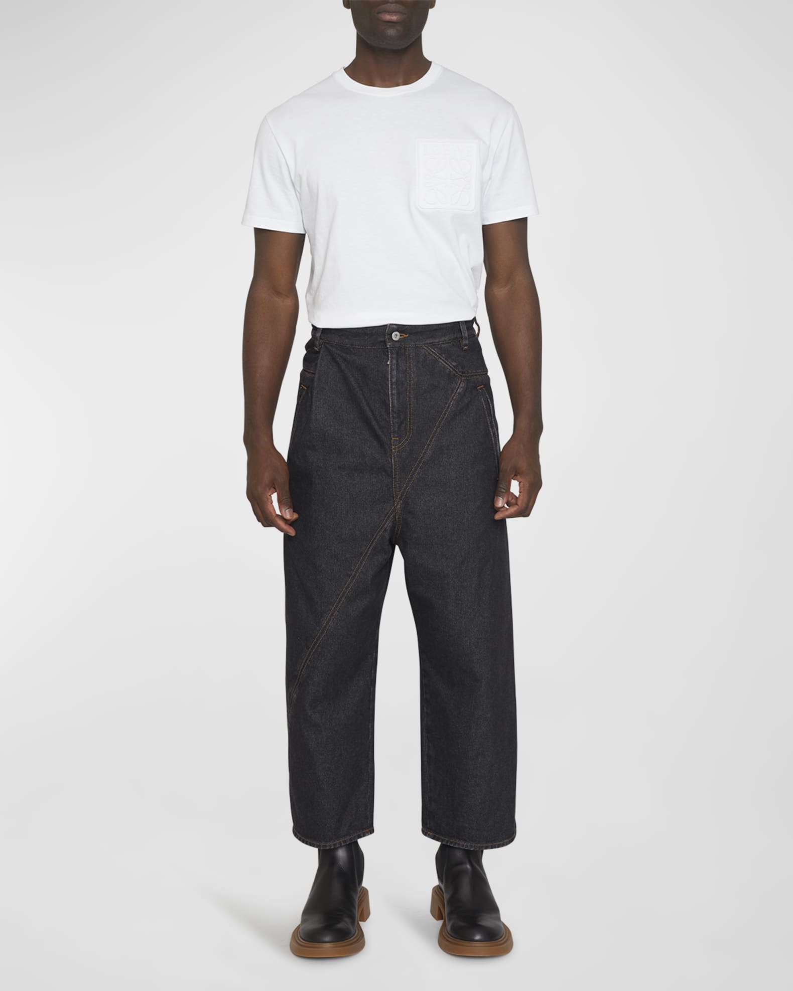 Loewe Men's Puzzle Straight-Leg Jeans | Neiman Marcus