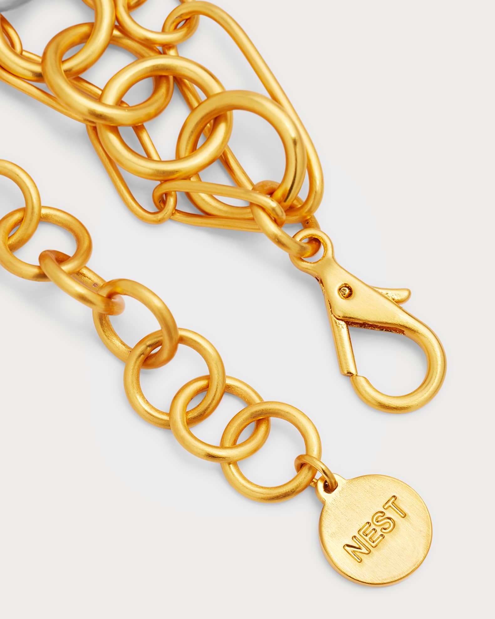 NEST Jewelry 24K Gold-Plated Multi-Layer Chain Necklace | Neiman Marcus