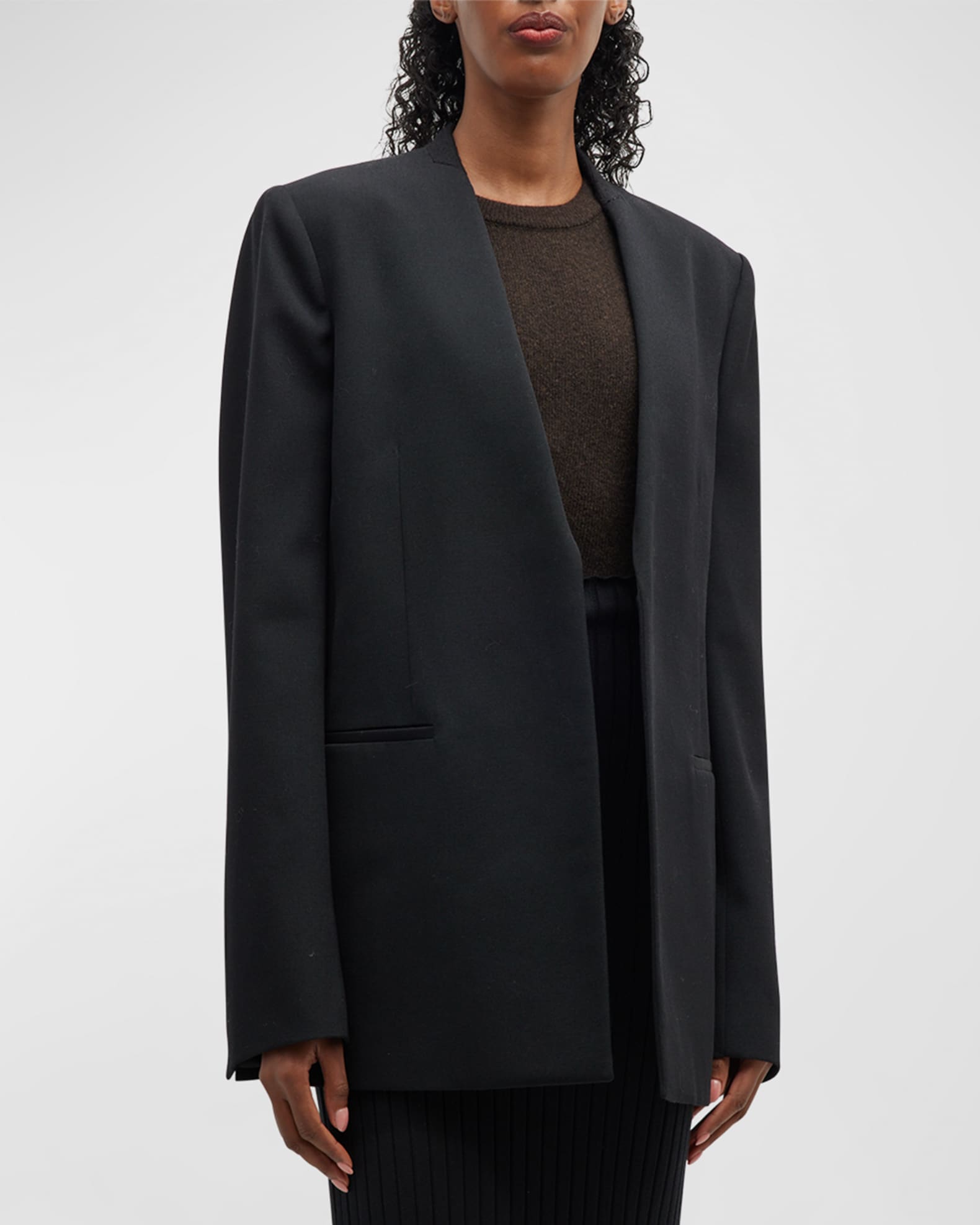 THE ROW Bartholomew Wool Blazer Jacket | Neiman Marcus