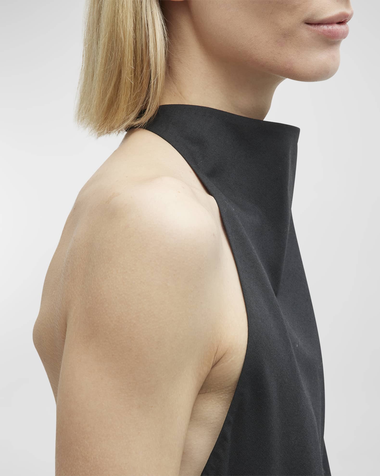 THE ROW Bence Open-Back Handkerchief Top | Neiman Marcus