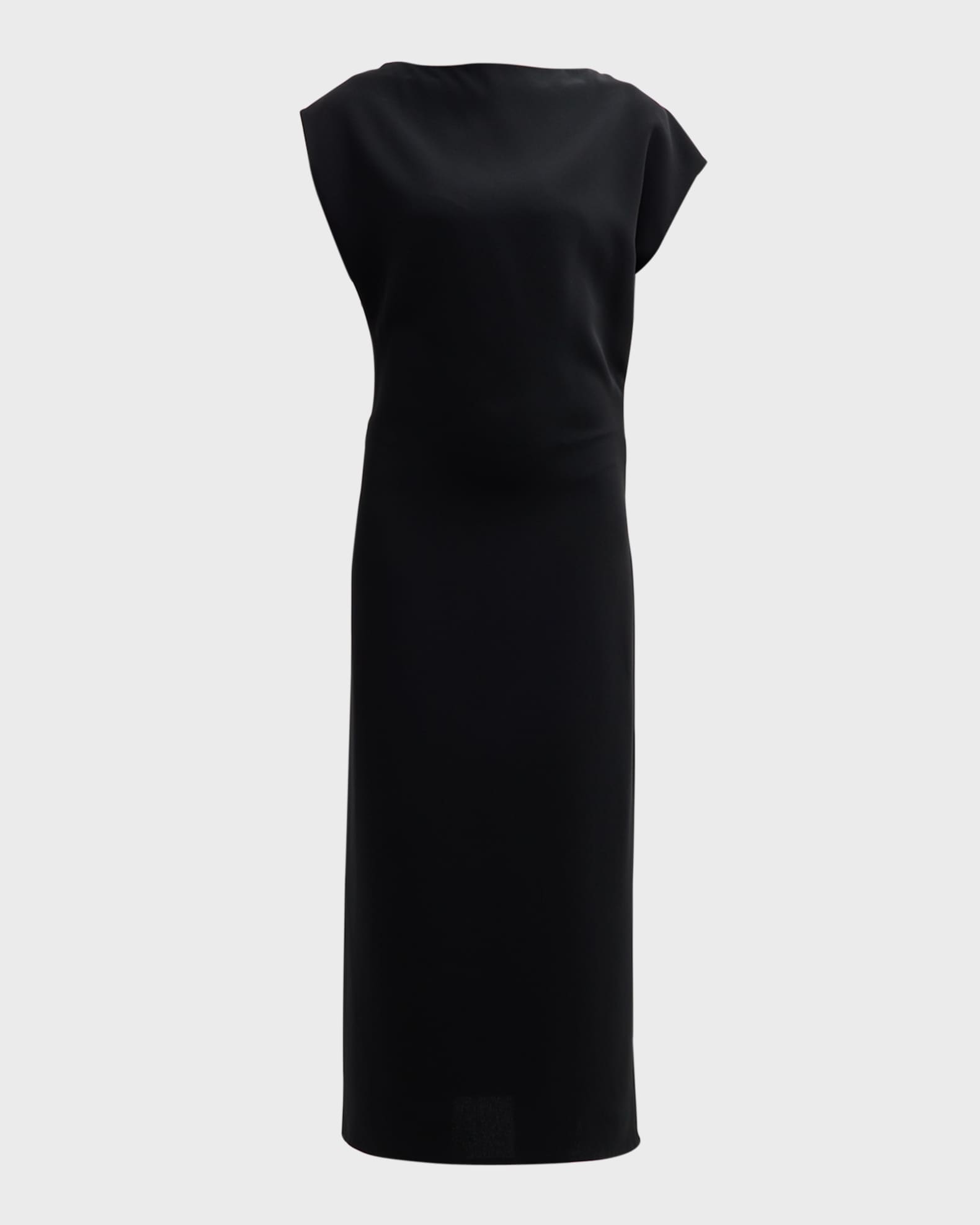 THE ROW Blathine Cap-Sleeve Midi Dress | Neiman Marcus