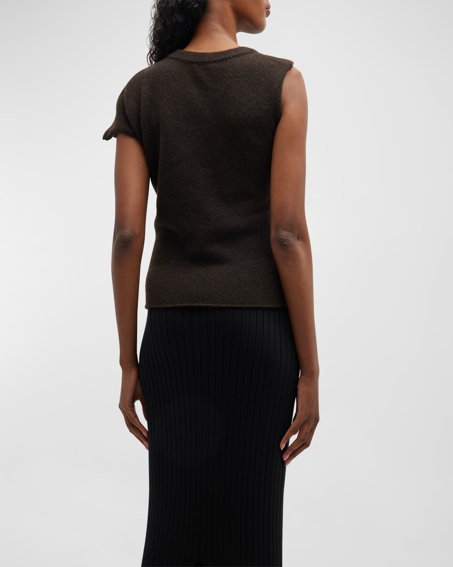 THE ROW Charlise Cashmere Asymmetric Top | Neiman Marcus