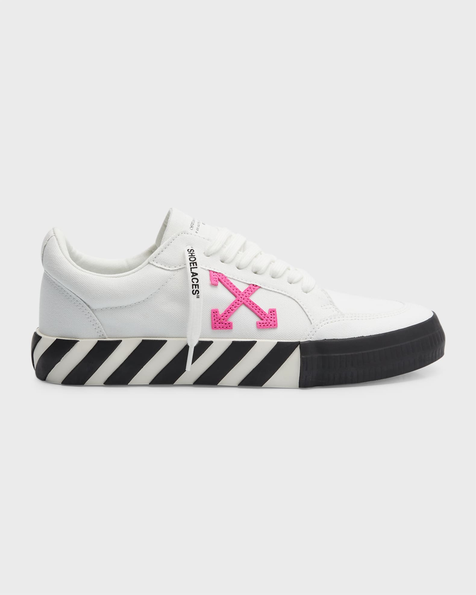 Off-White Vulcanized Canvas Low-Top Sneakers | Neiman Marcus