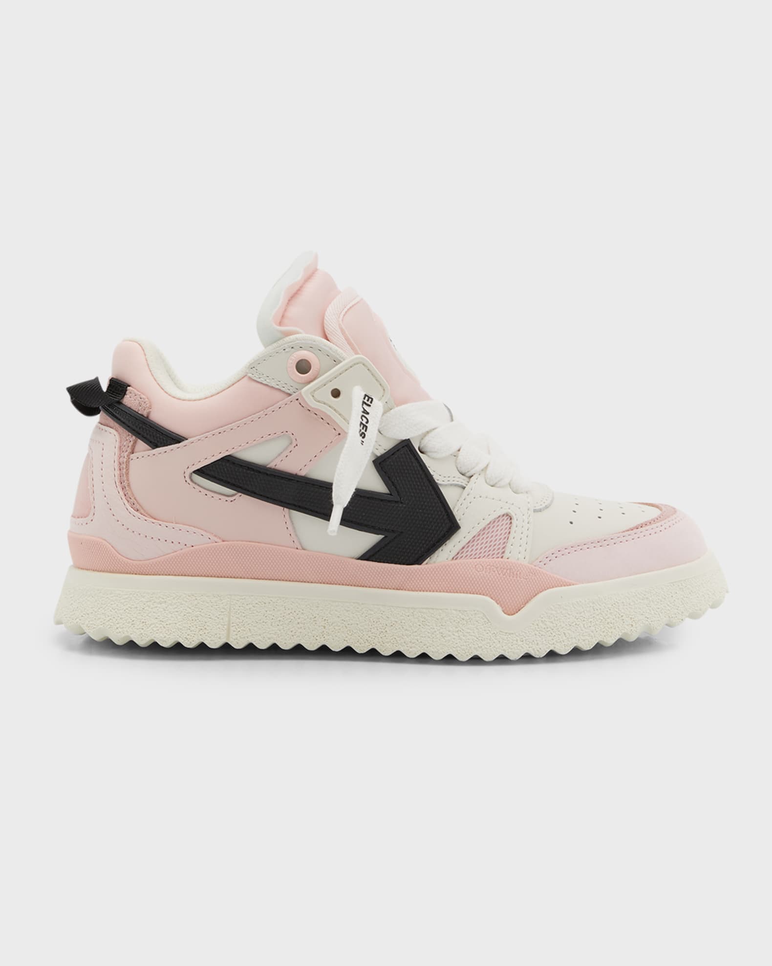 Off-White Sponge Mid-Top Colorblock Sneakers | Neiman Marcus