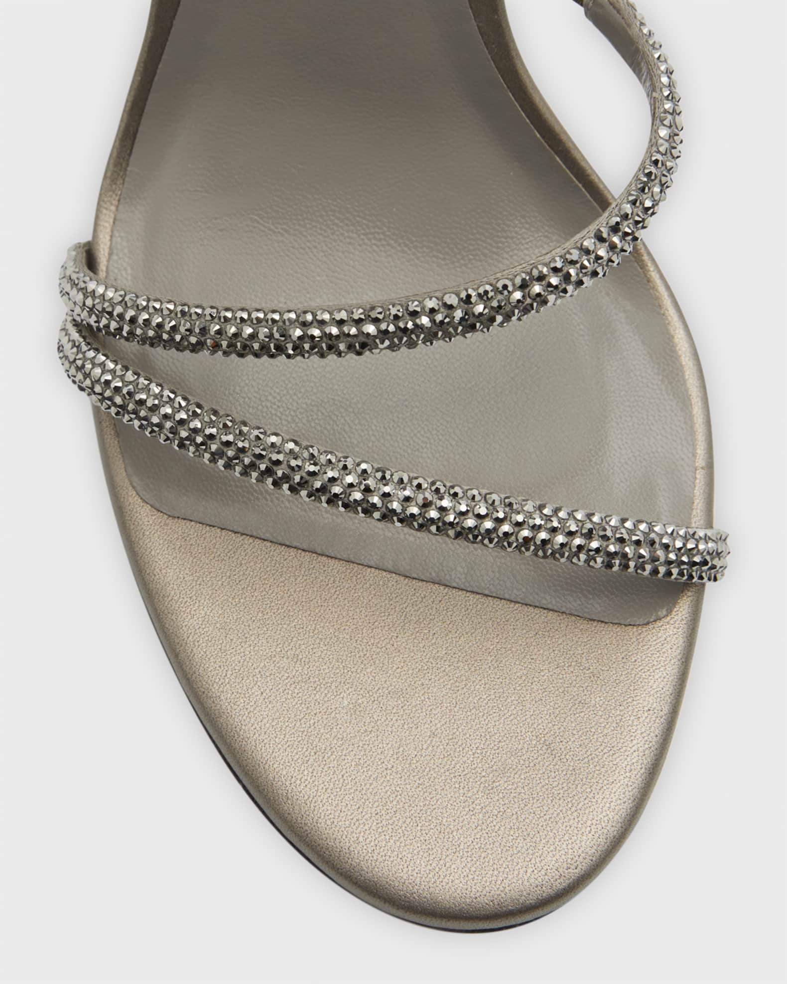 Rene Caovilla Strass Snake-Wrap Sandals | Neiman Marcus