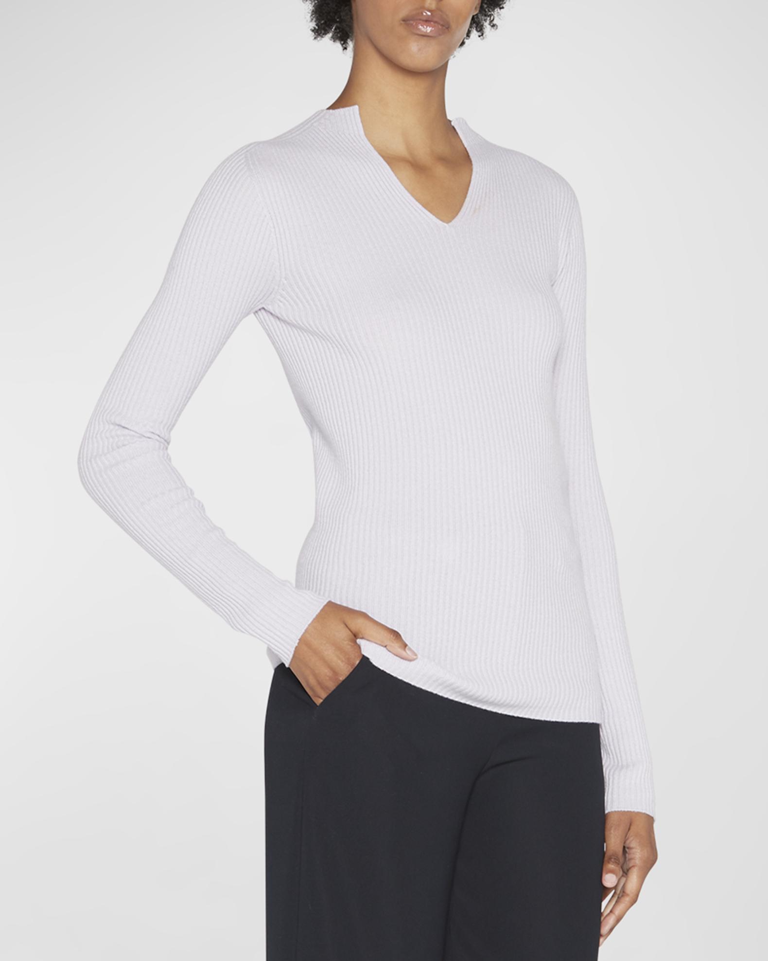 Giorgio Armani Cashmere Ribbed Knit Sweater | Neiman Marcus