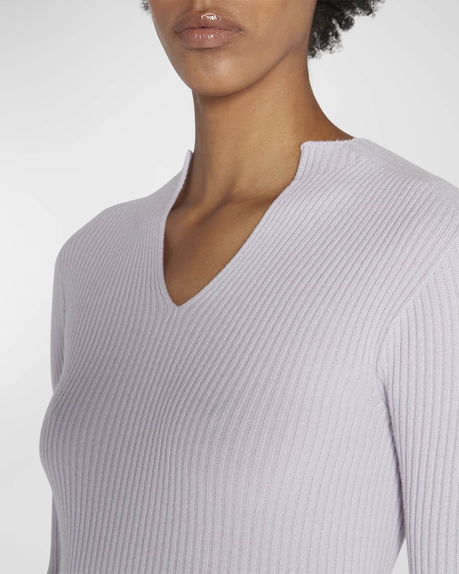 Giorgio Armani Cashmere Ribbed Knit Sweater | Neiman Marcus