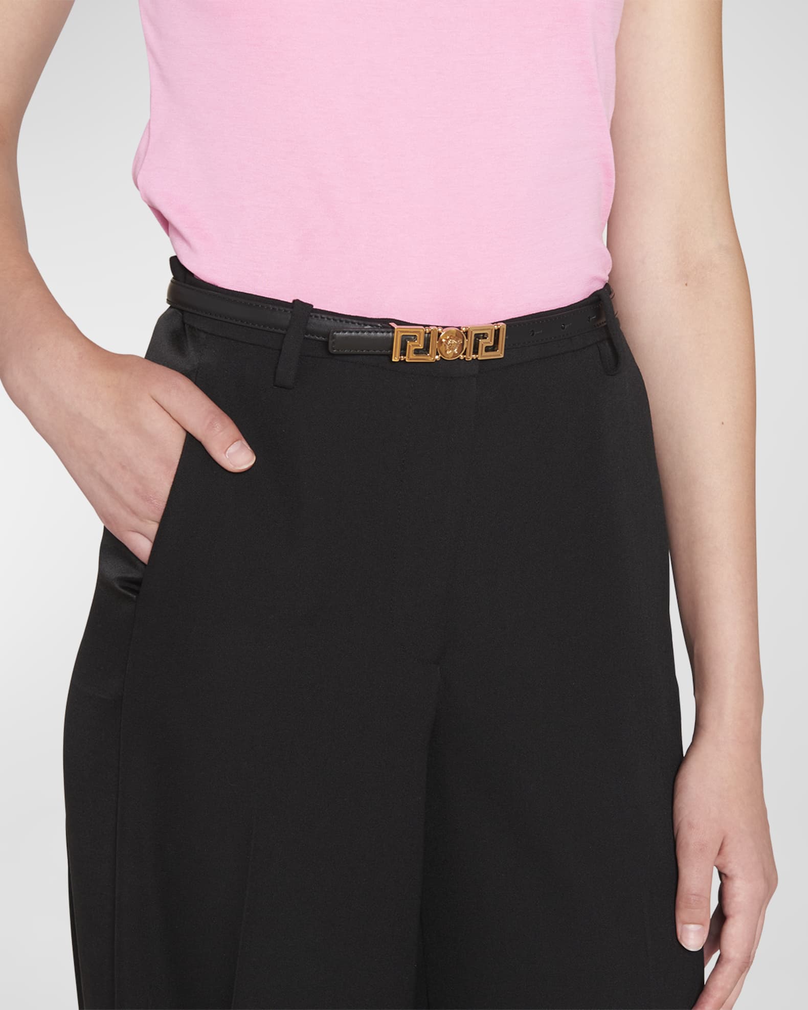 Greca leather belt store