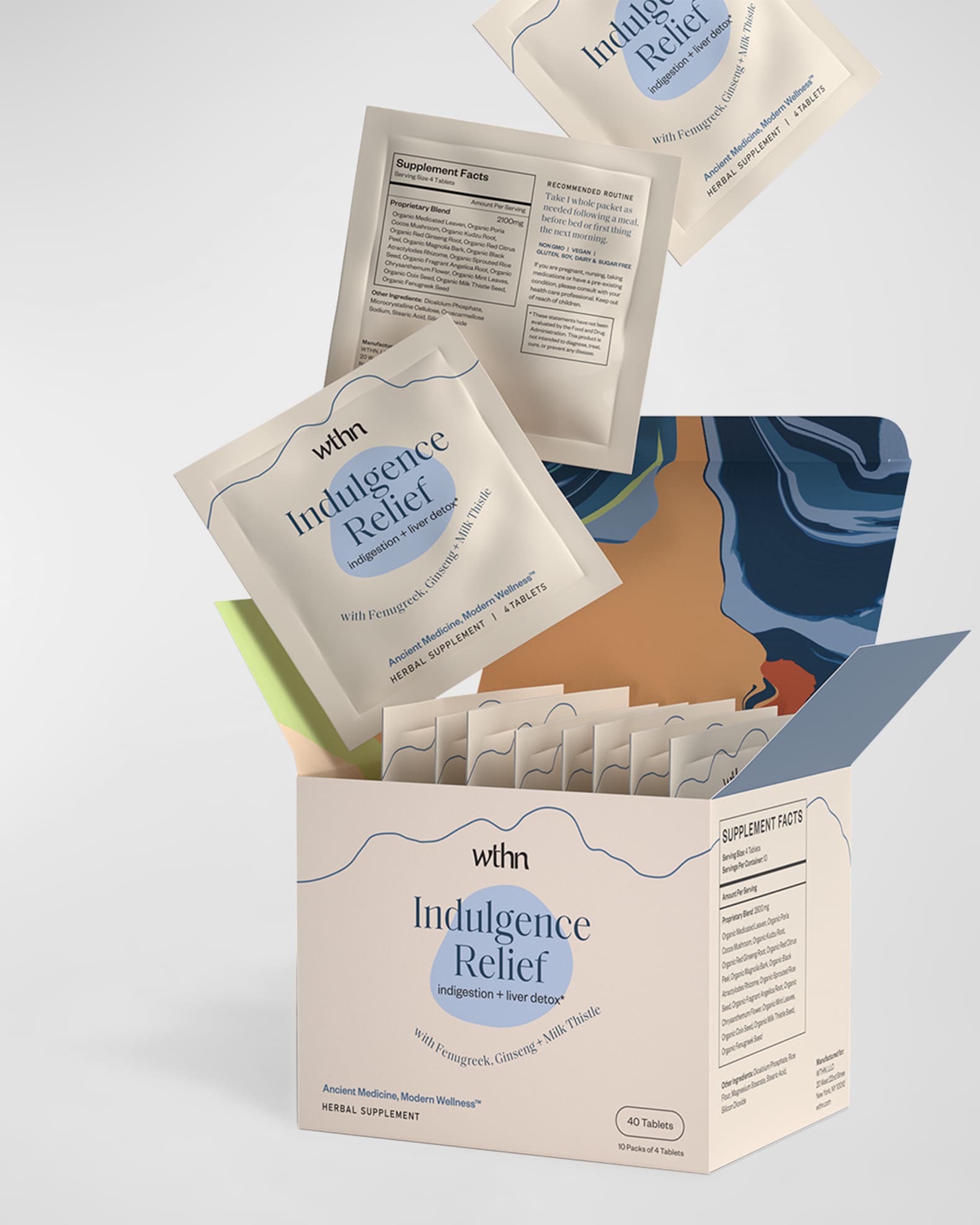 WTHN Indulgence Relief Supplement - 40 Tablets | Neiman Marcus