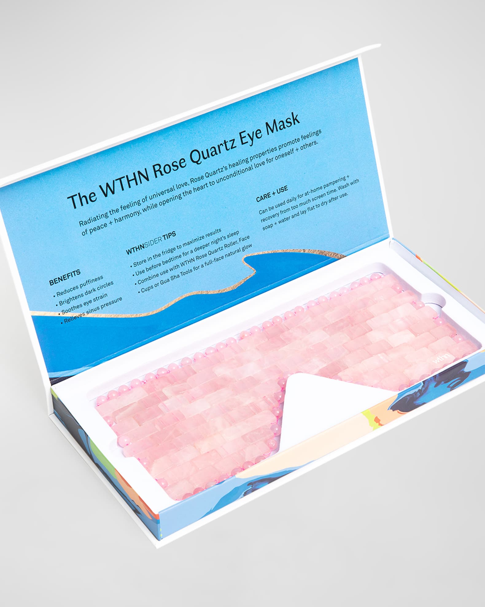 WTHN Rose Quartz Eye Mask | Neiman Marcus