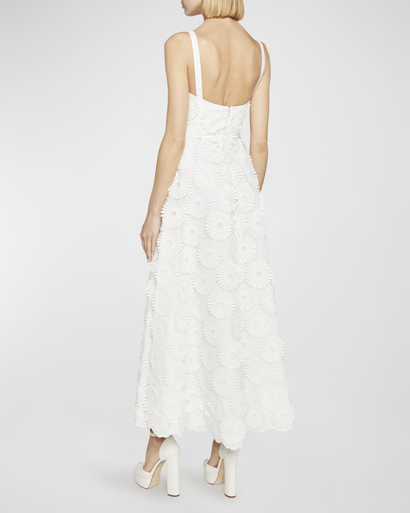 Elie Saab Floral Applique Tulle Gown | Neiman Marcus