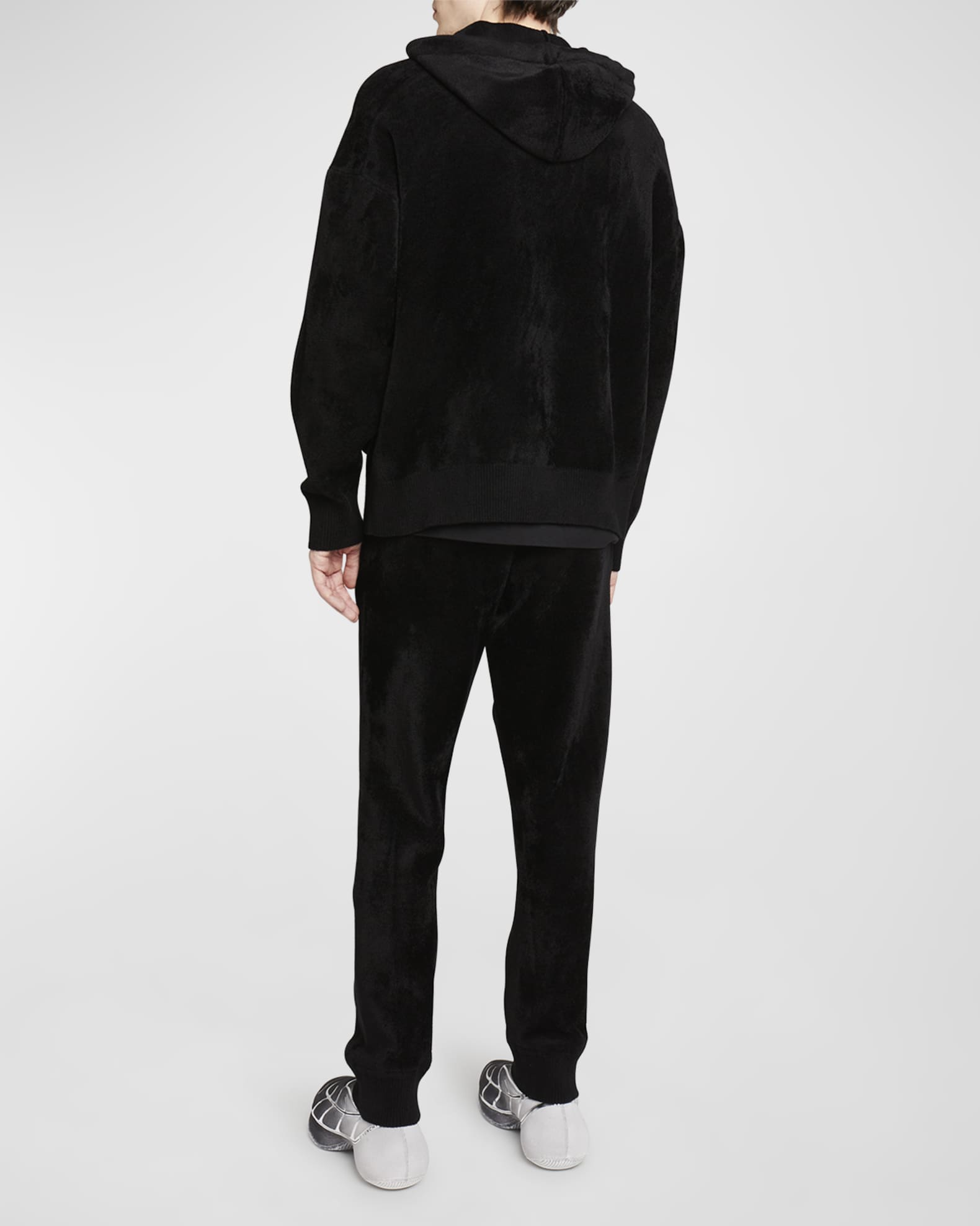 Givenchy Men's Velour Logo Track Jacket | Neiman Marcus