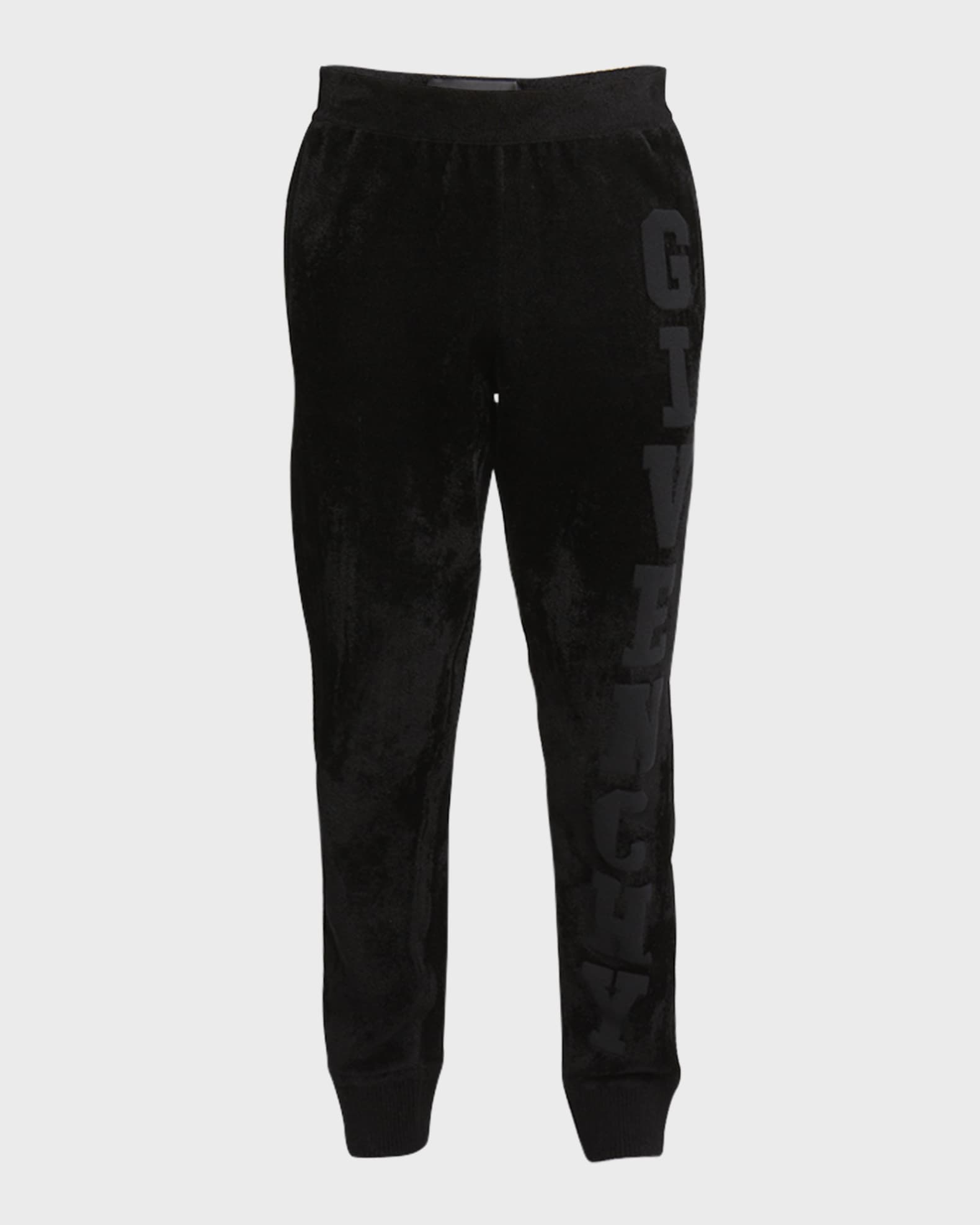 Givenchy Men's Velour Logo Track Pants | Neiman Marcus