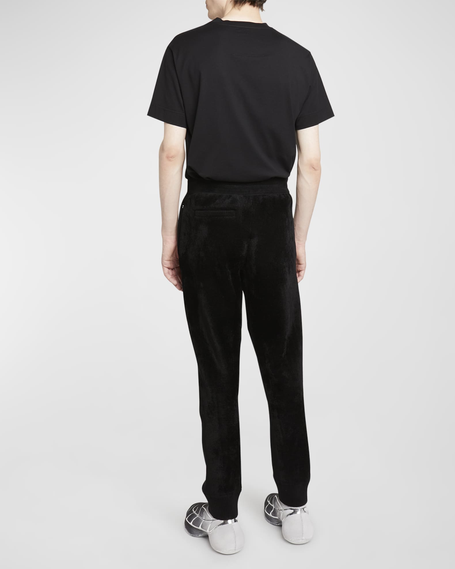 Givenchy Men's Velour Logo Track Pants | Neiman Marcus