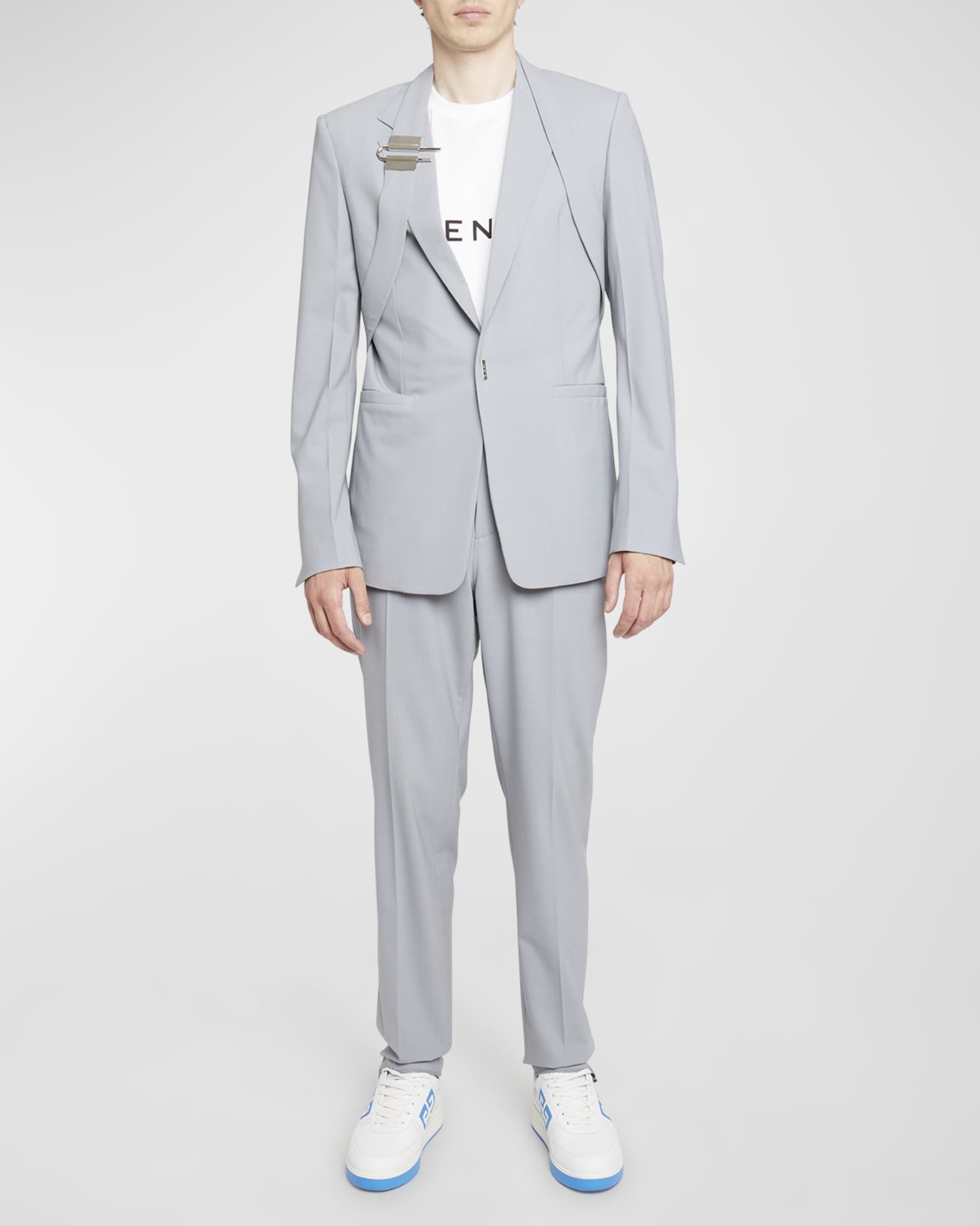 Givenchy Men's U-Lock Harness Slim Suit Jacket | Neiman Marcus