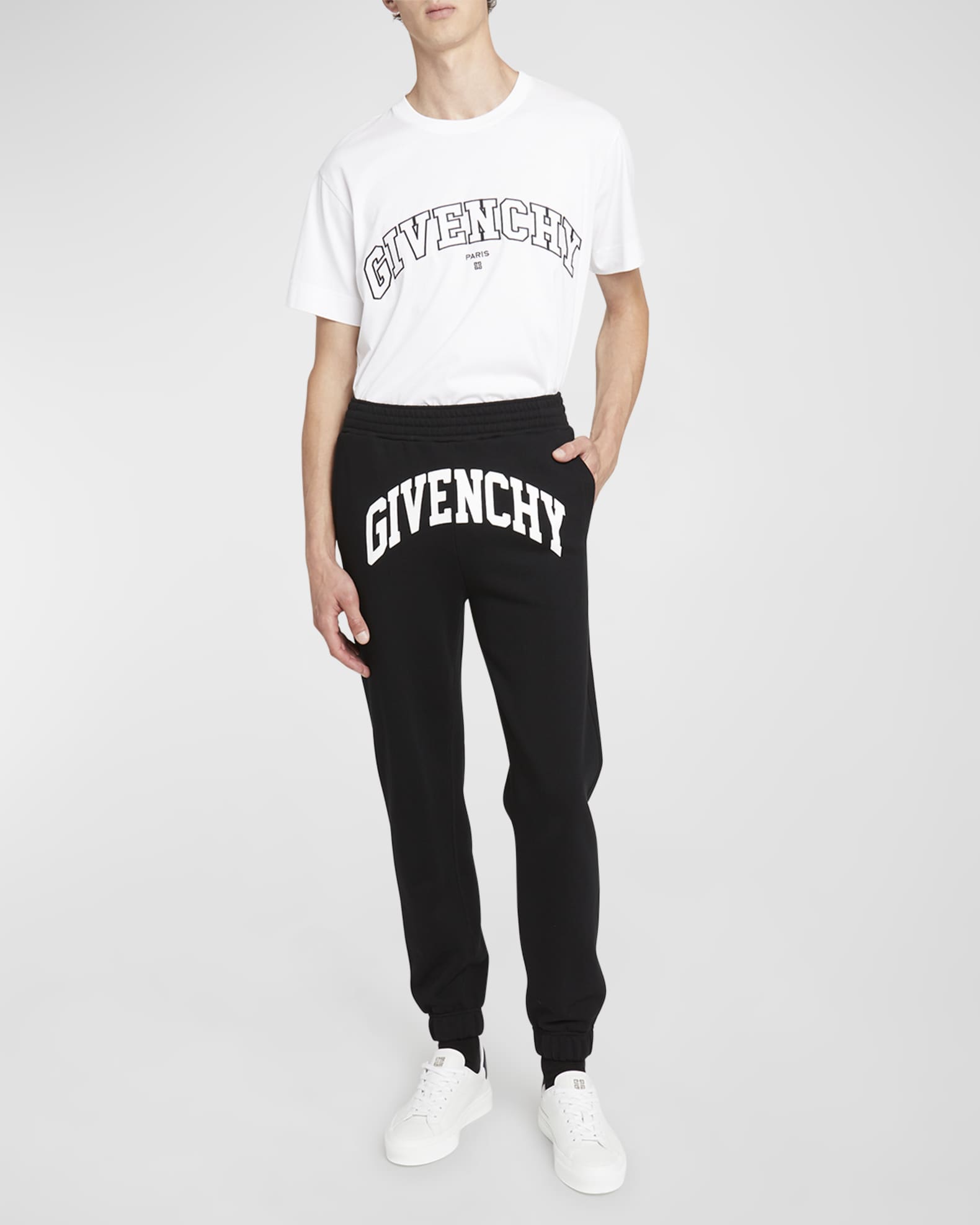 Givenchy Men's Front Logo-Print Sweatpants | Neiman Marcus