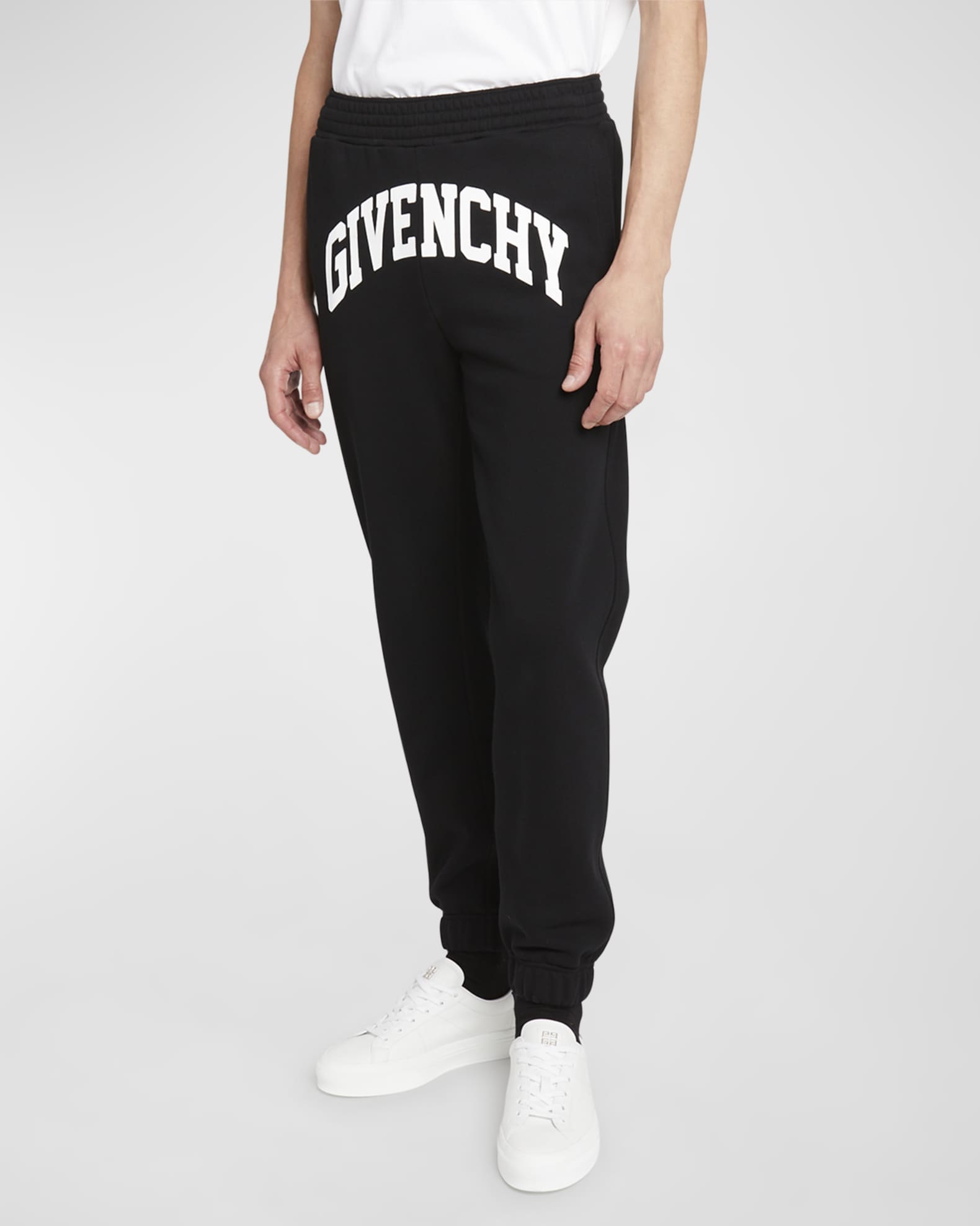 Givenchy Men's Front Logo-Print Sweatpants | Neiman Marcus