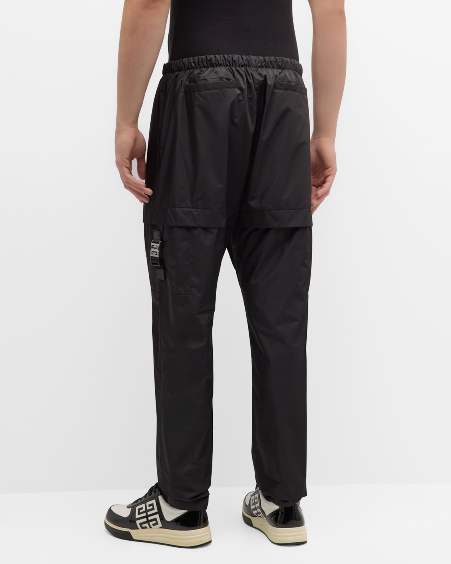 Givenchy Men's 4G-Buckle Cargo Track Pants | Neiman Marcus