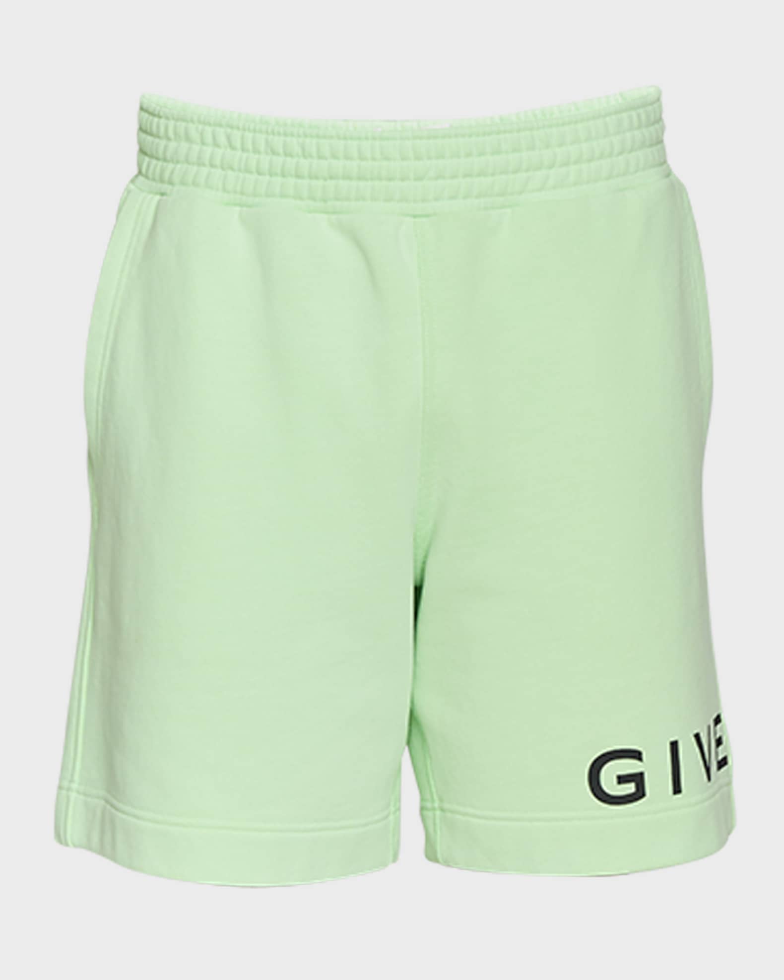 Givenchy Men's Boxy-Fit Logo Sweat Shorts | Neiman Marcus