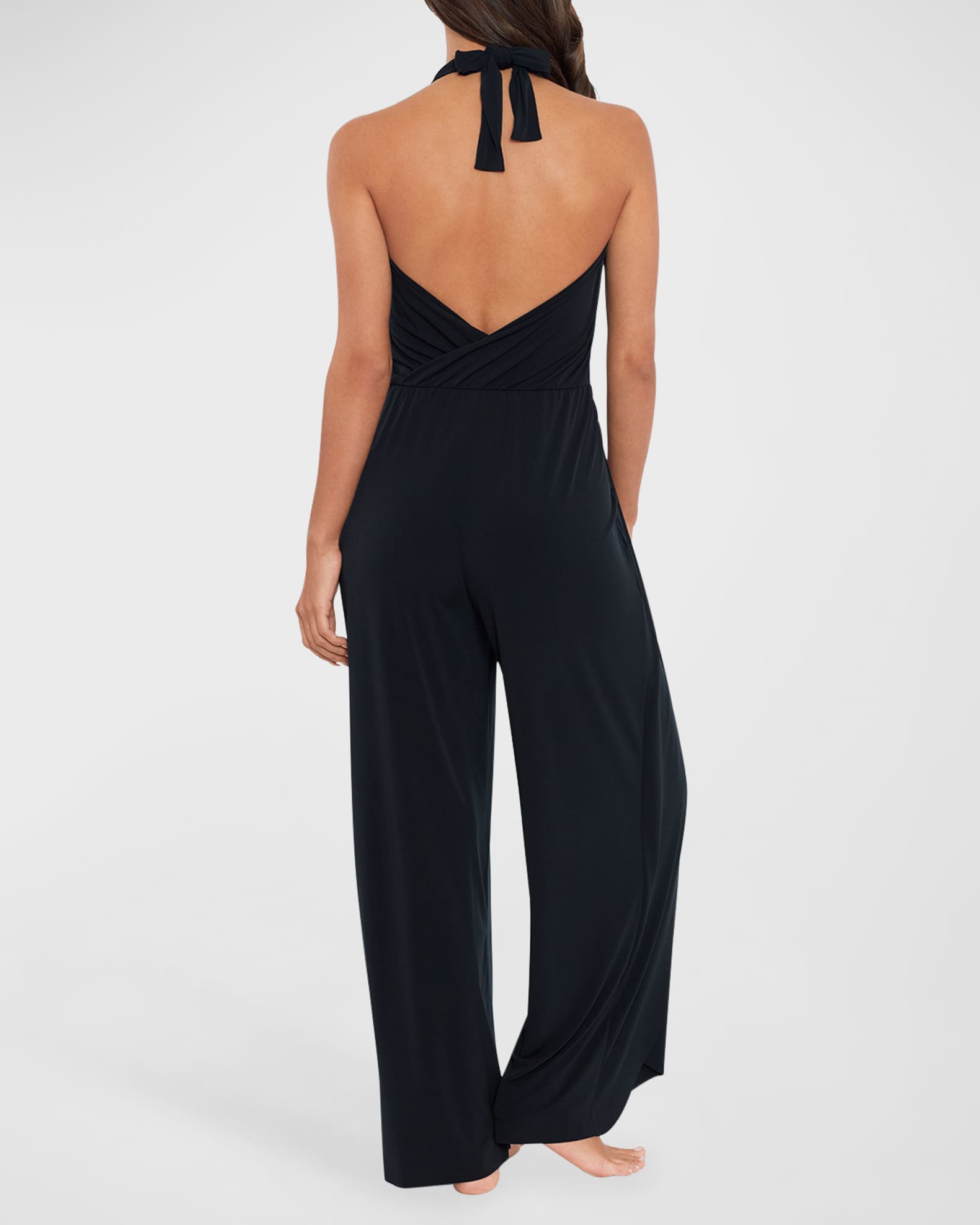 Magicsuit Halter Surplice Jumpsuit | Neiman Marcus