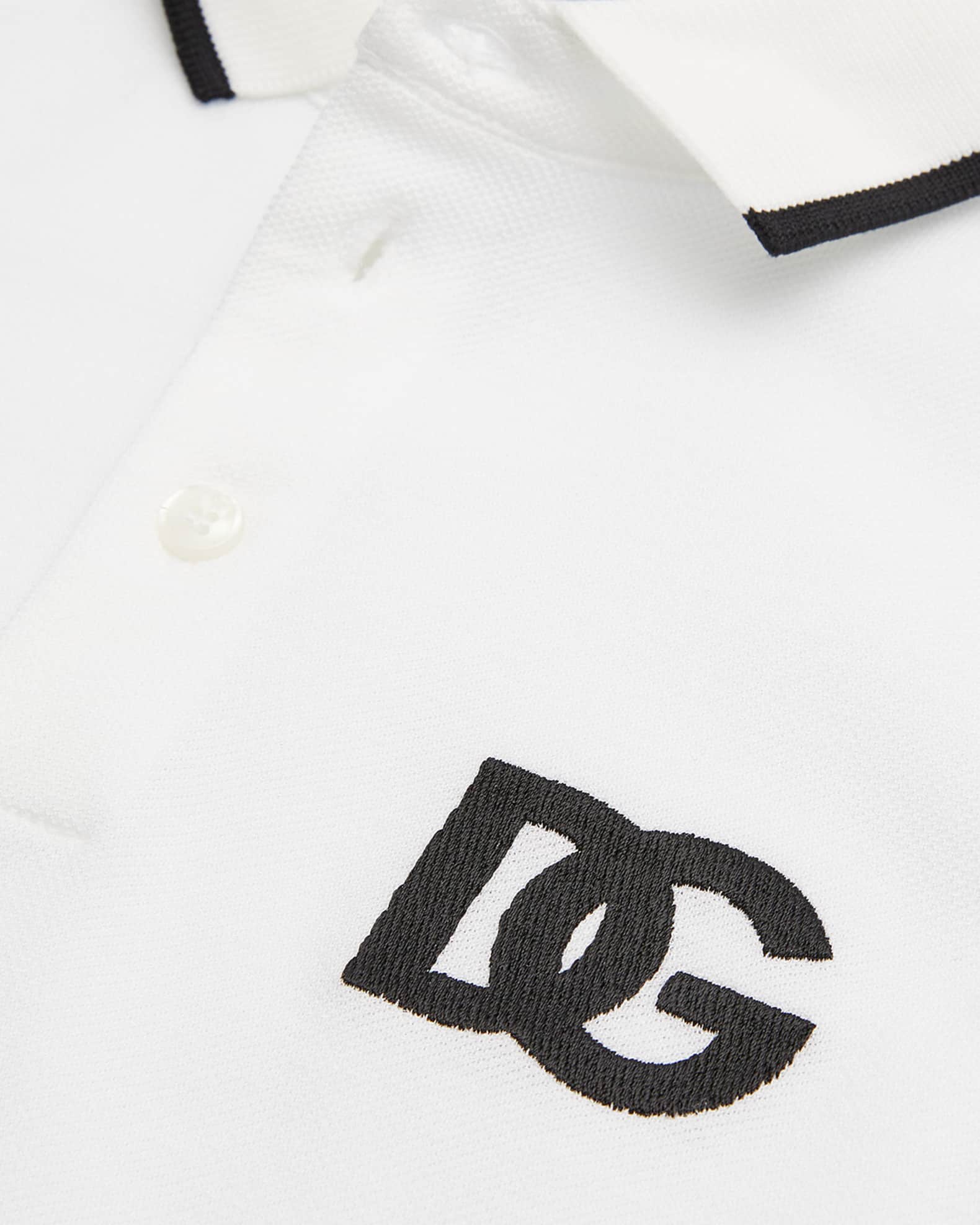 Dolce&Gabbana Boy's Short-Sleeve Polo Shirt with DG Logo, Size 8-14 ...