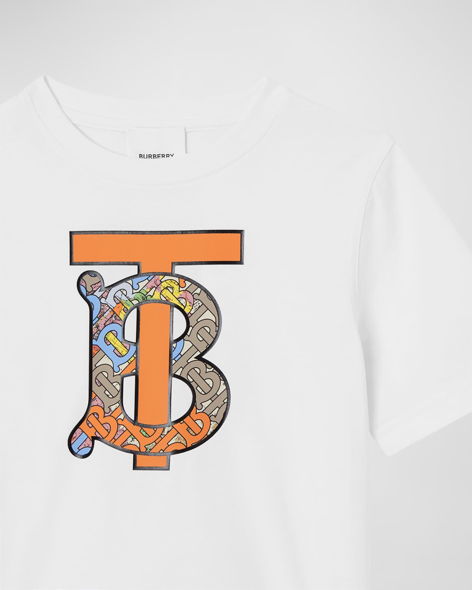 Burberry Kid's Devan TB Monogram T-Shirt, Size 3-14 | Neiman Marcus