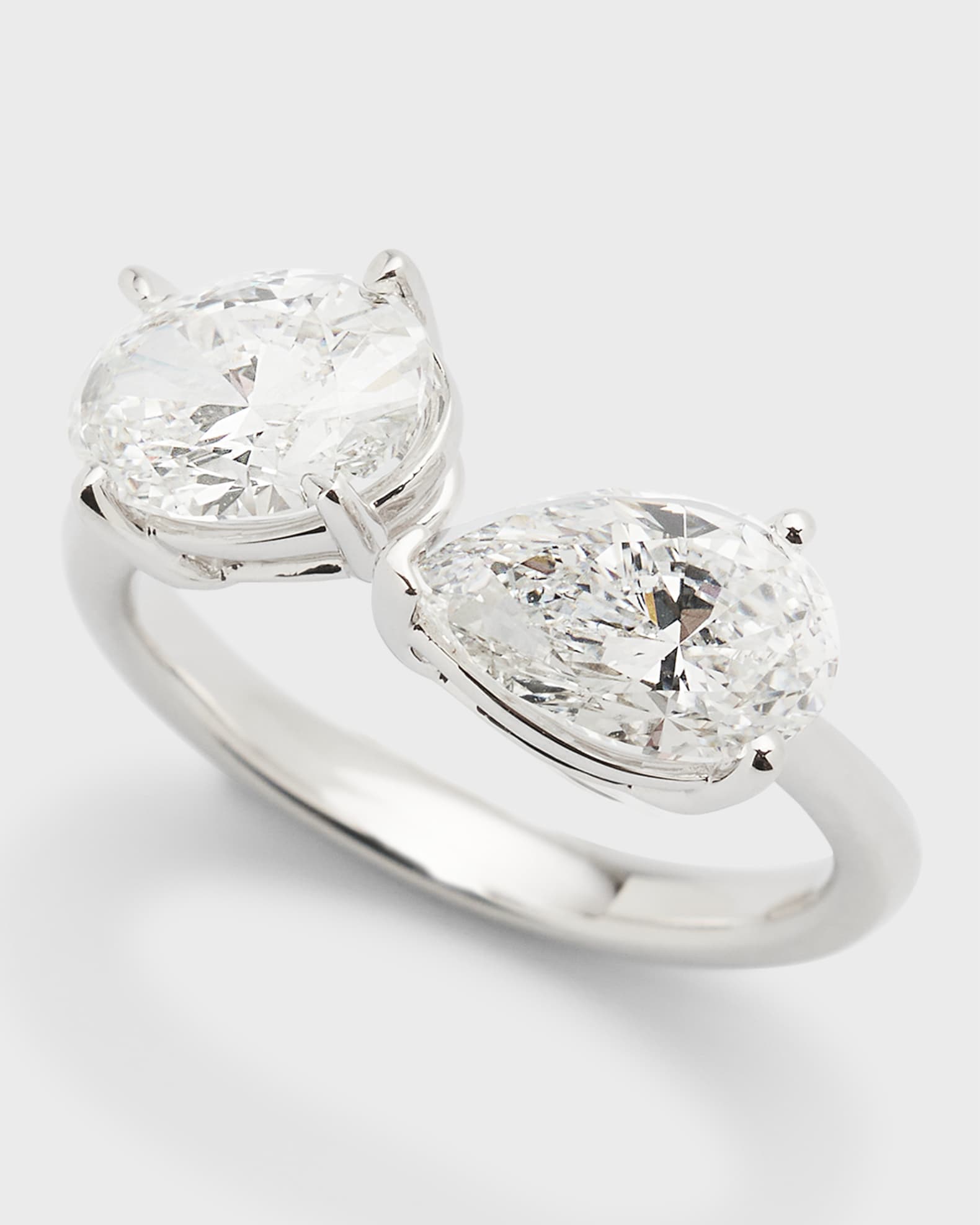 Neiman Marcus Lab Grown Diamonds Lab Grown Diamond 18K White Gold Pear ...