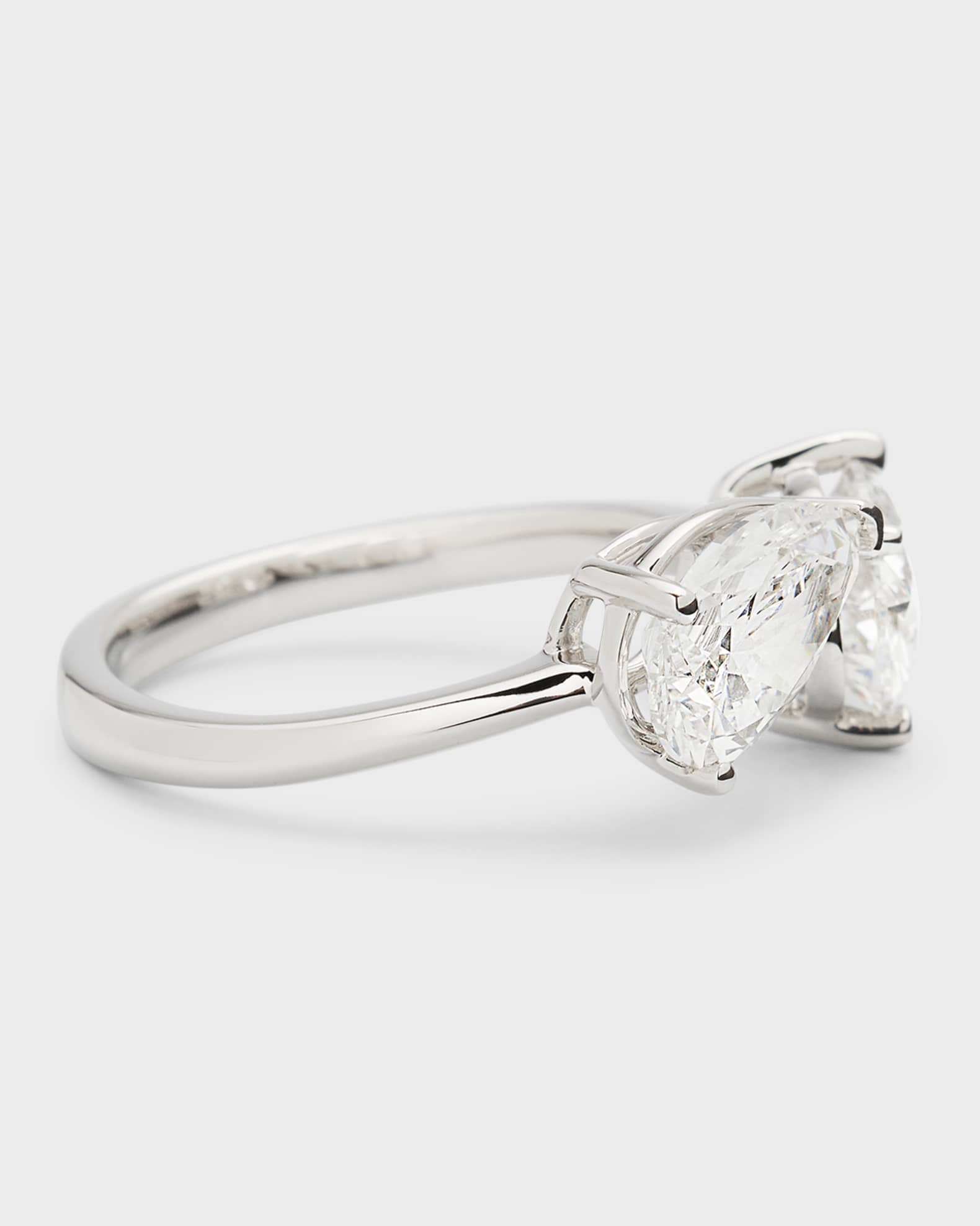 Neiman Marcus Lab Grown Diamonds Lab Grown Diamond 18K White Gold Pear ...