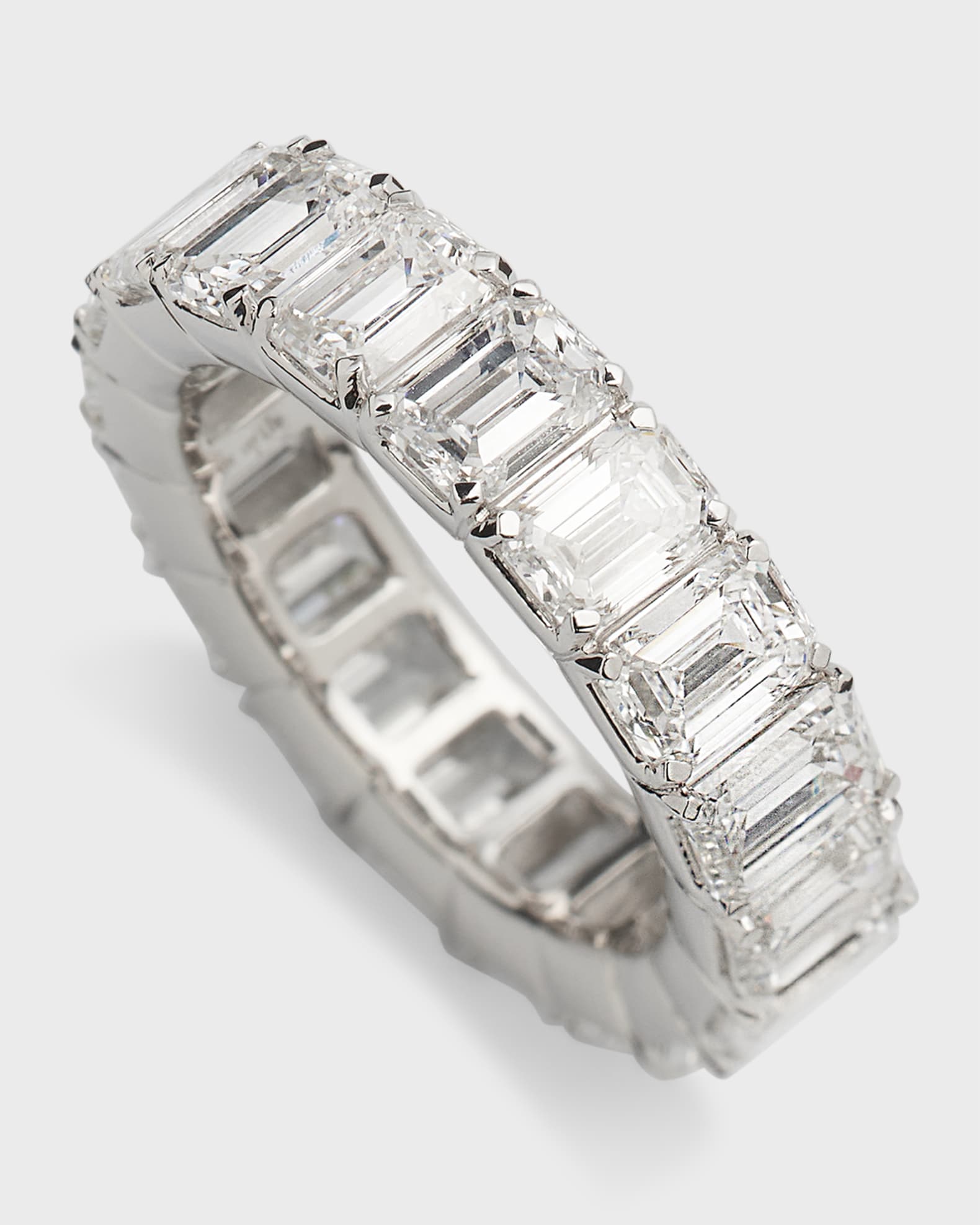 Neiman Marcus Lab Grown Diamonds Emerald-Cut Lab Grown Diamond 18K ...