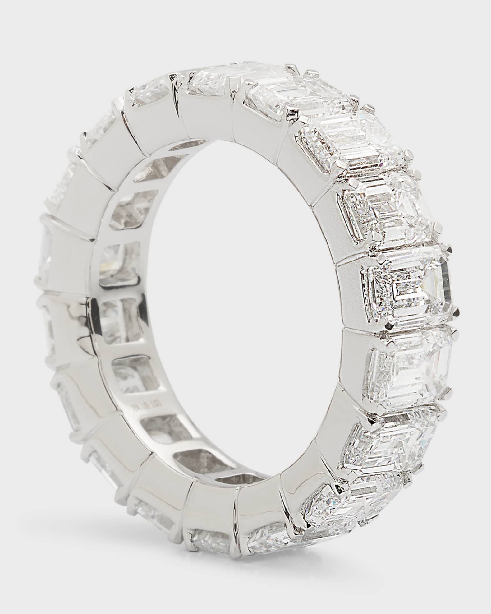 Neiman Marcus Lab Grown Diamonds Emerald-Cut Lab Grown Diamond 18K ...